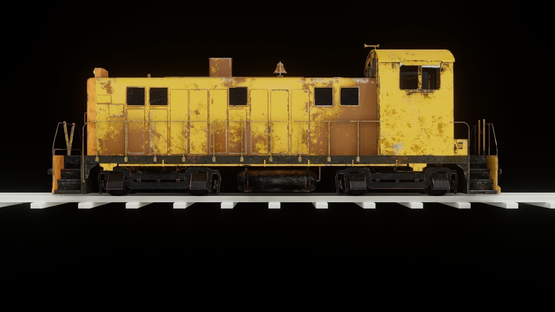 3D model Locomotive old train engine VR / AR / low-poly | CGTrader