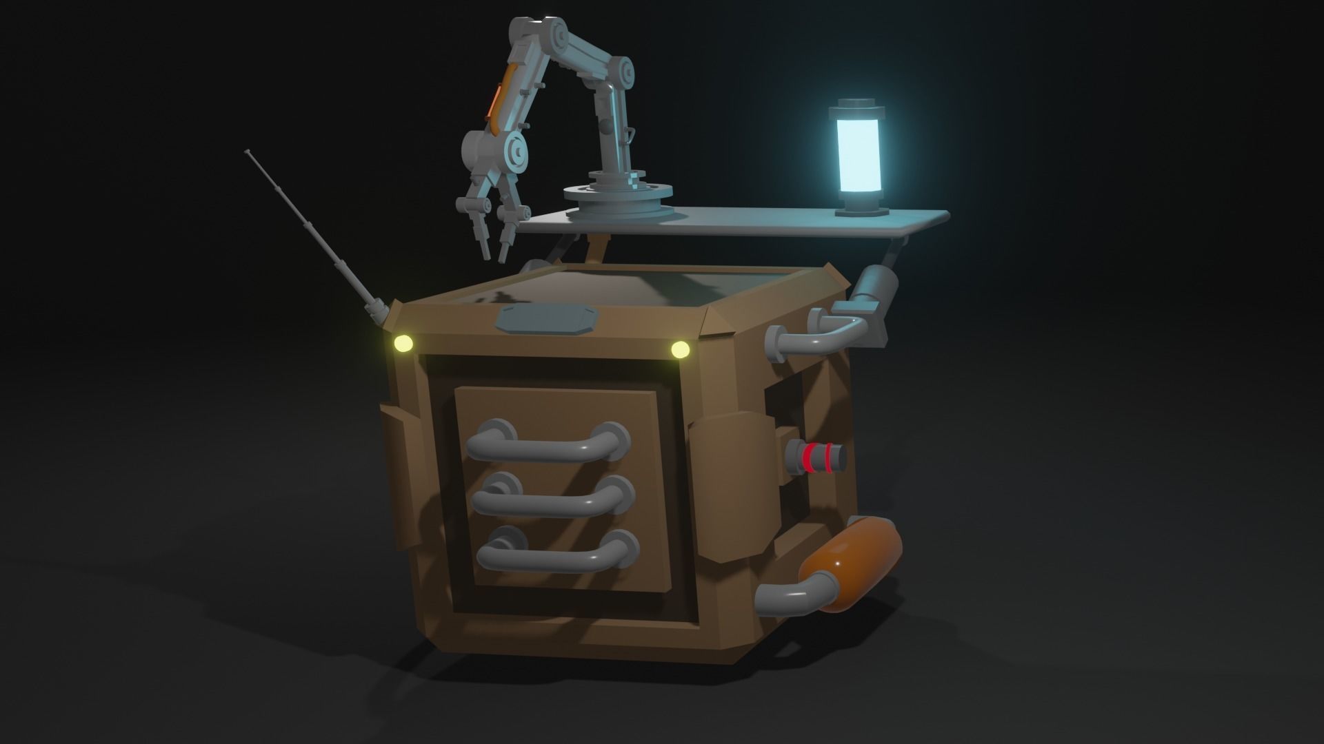 3D model mechanical workbench VR / AR / low-poly | CGTrader