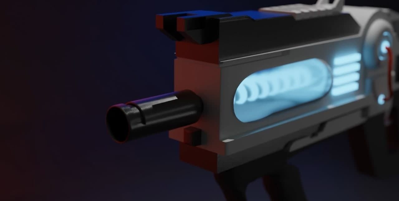 FLAT GUN free VR / AR / low-poly 3D model | CGTrader