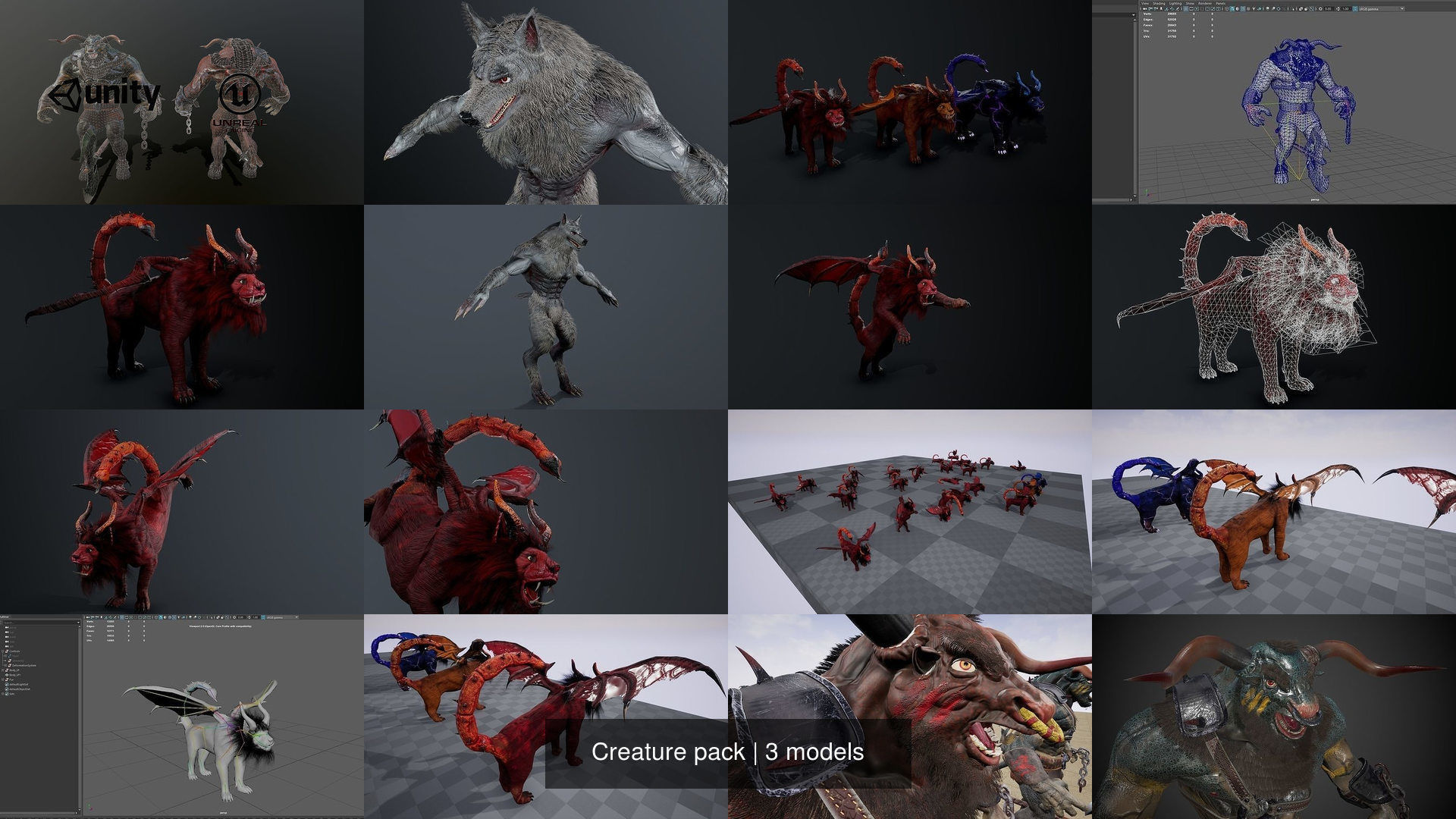 Gray User Creature Pack