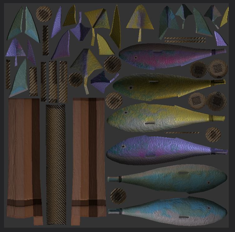 3D model Simplistic low-poly stylized hand-painted pier VR / AR / low ...