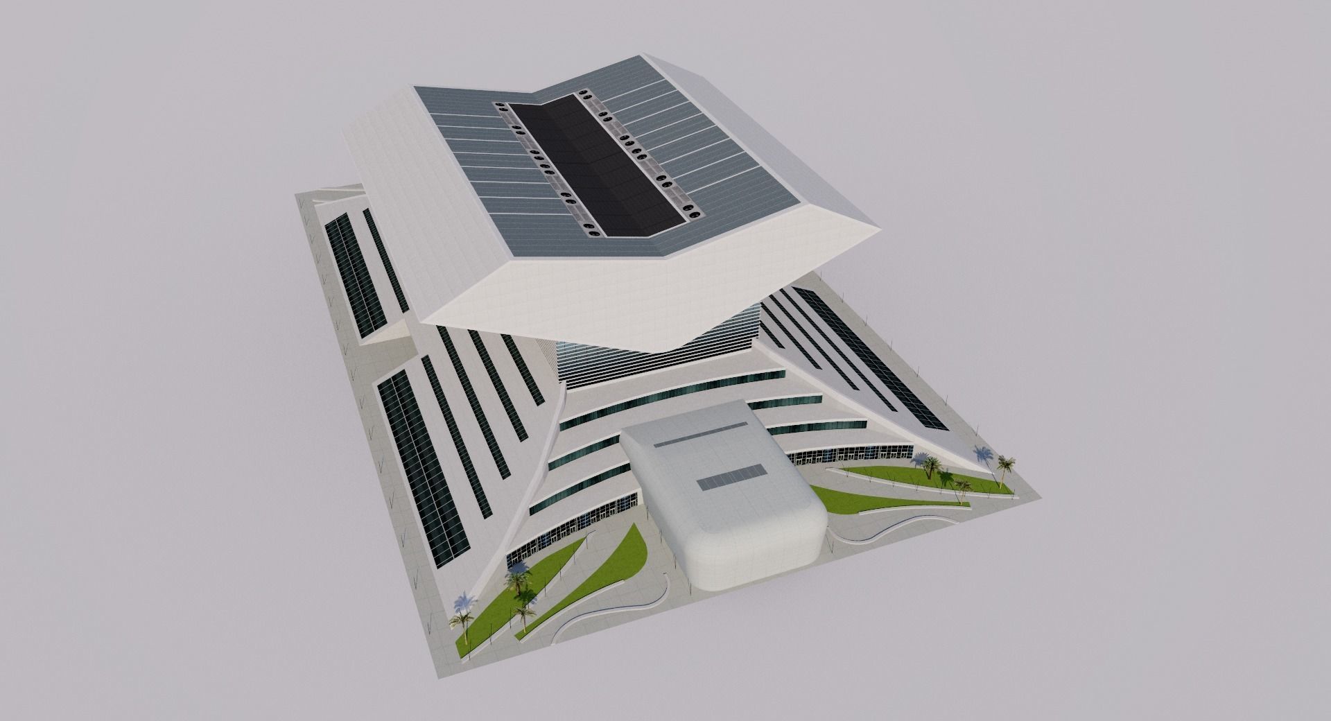 Mohammed Bin Rashid Library - Dubai - UAE 3D model | CGTrader