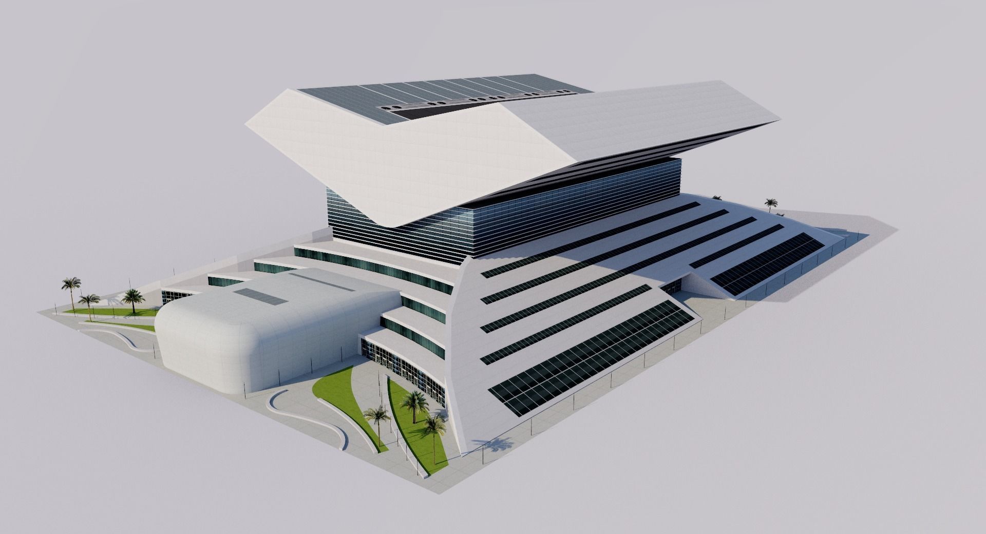 Mohammed Bin Rashid Library - Dubai - UAE 3D model | CGTrader