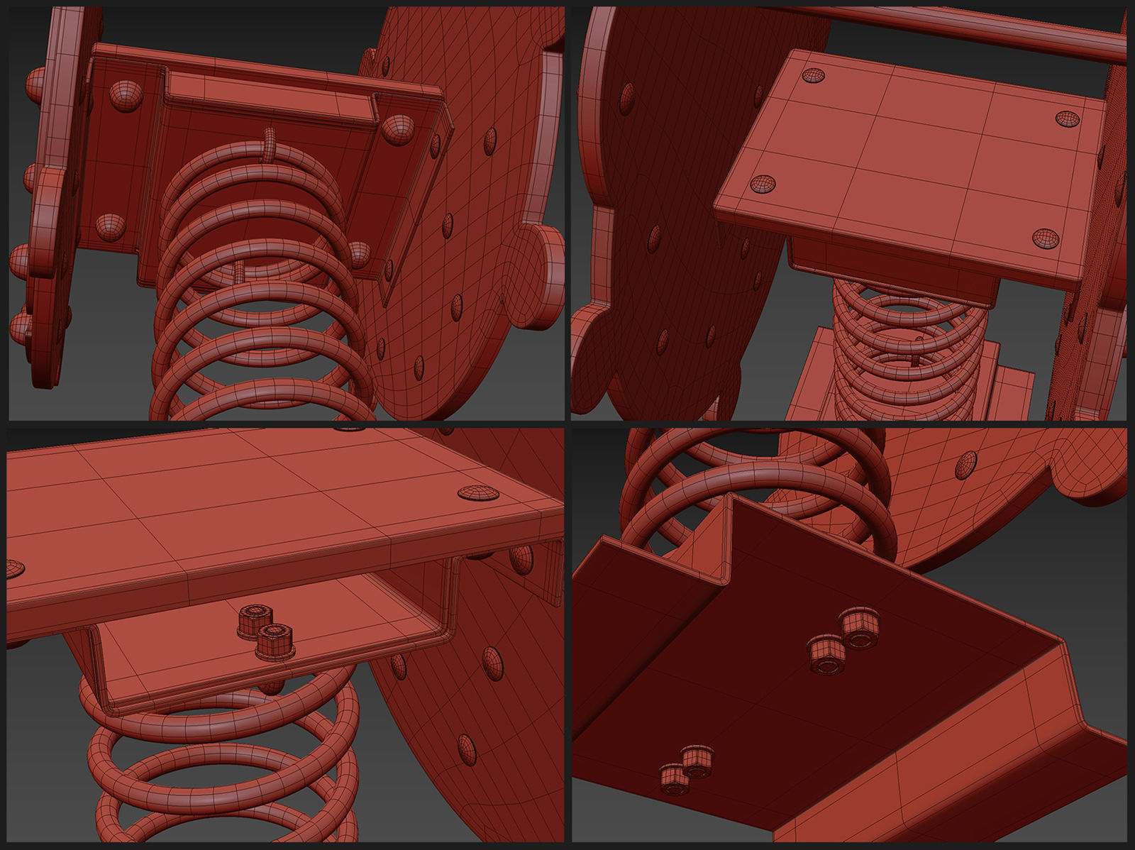 Spring baby rockers 3D model | CGTrader