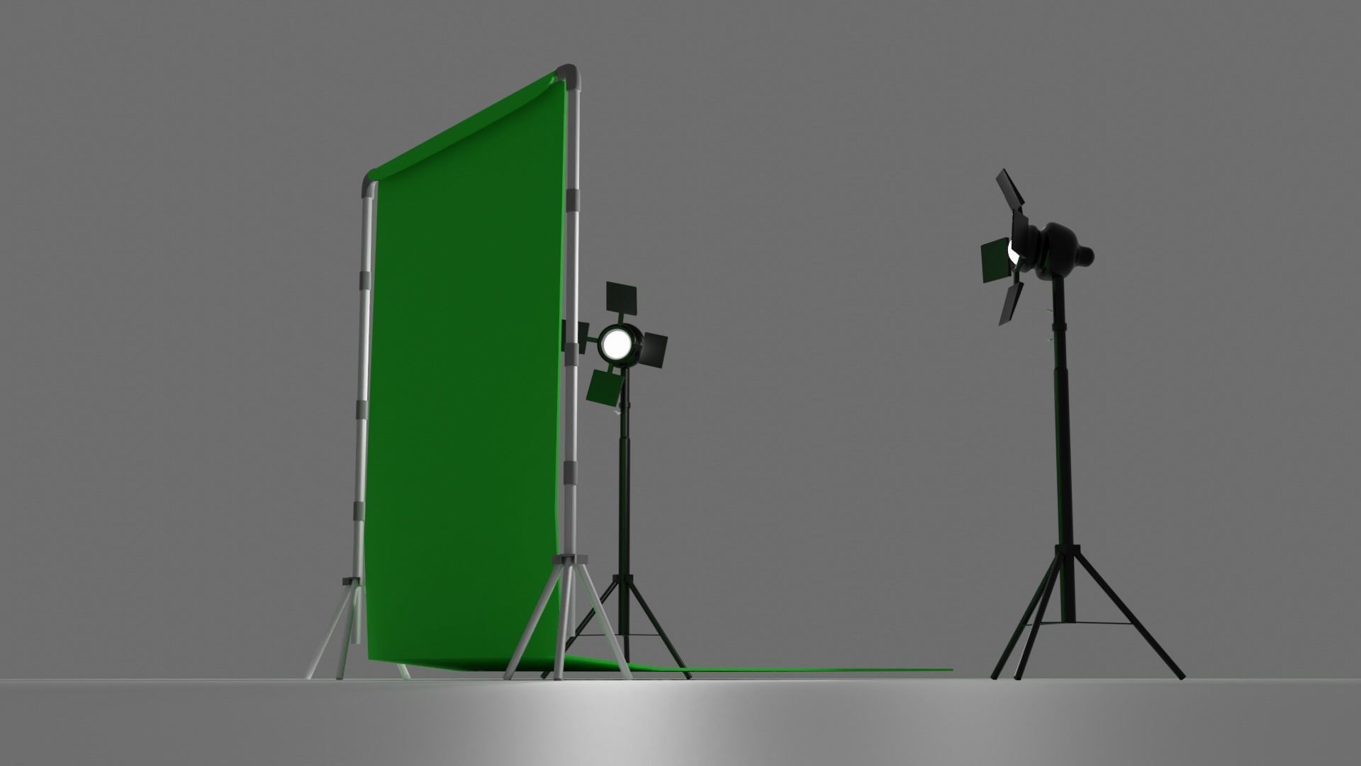 3D model Chroma Key Studio VR / AR / low-poly | CGTrader