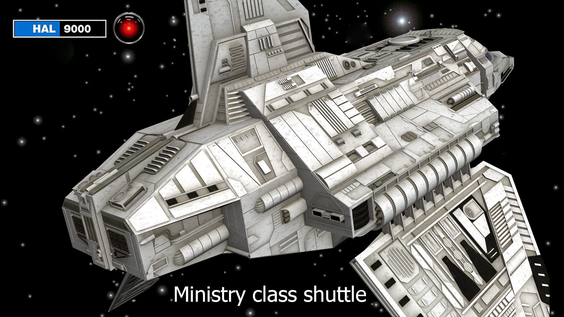 Ministry class shuttle wich interior 3D model animated | CGTrader