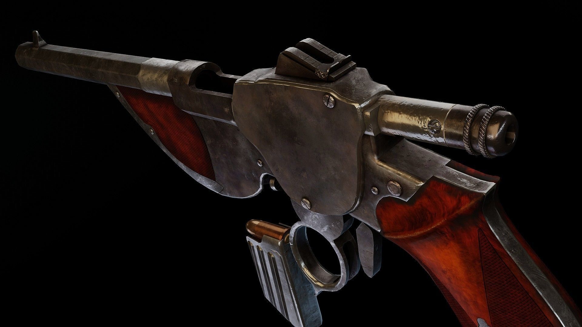 3D model Bittner M1896 2 versions VR / AR / low-poly | CGTrader