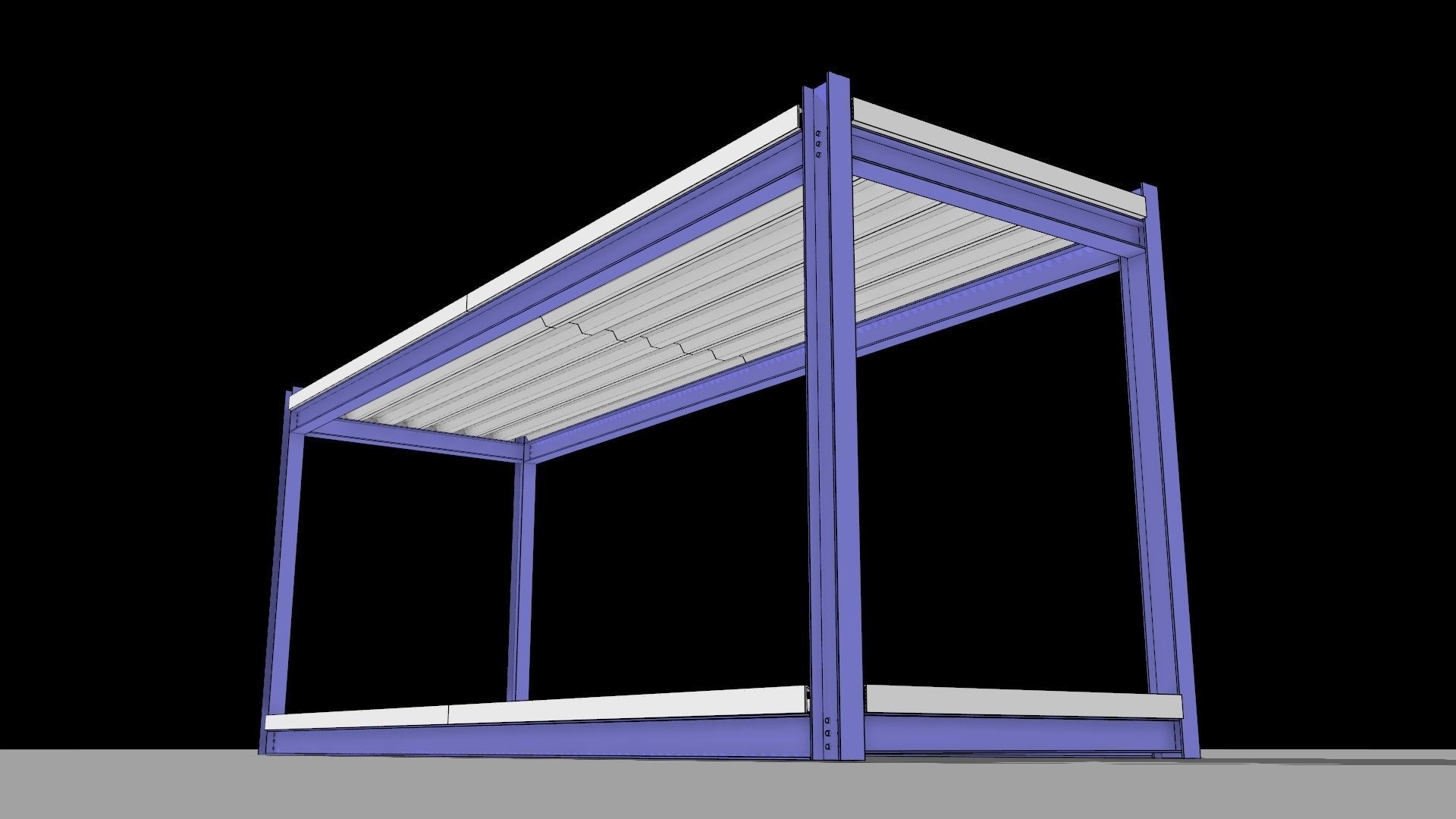 3D model 2D Metal Decking and Frame VR / AR / low-poly | CGTrader