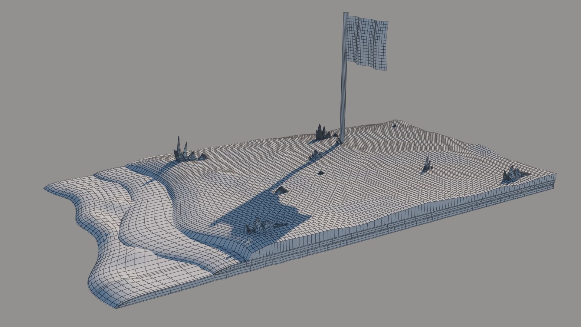 3D model 2D Sports Pitch Layers VR / AR / low-poly | CGTrader