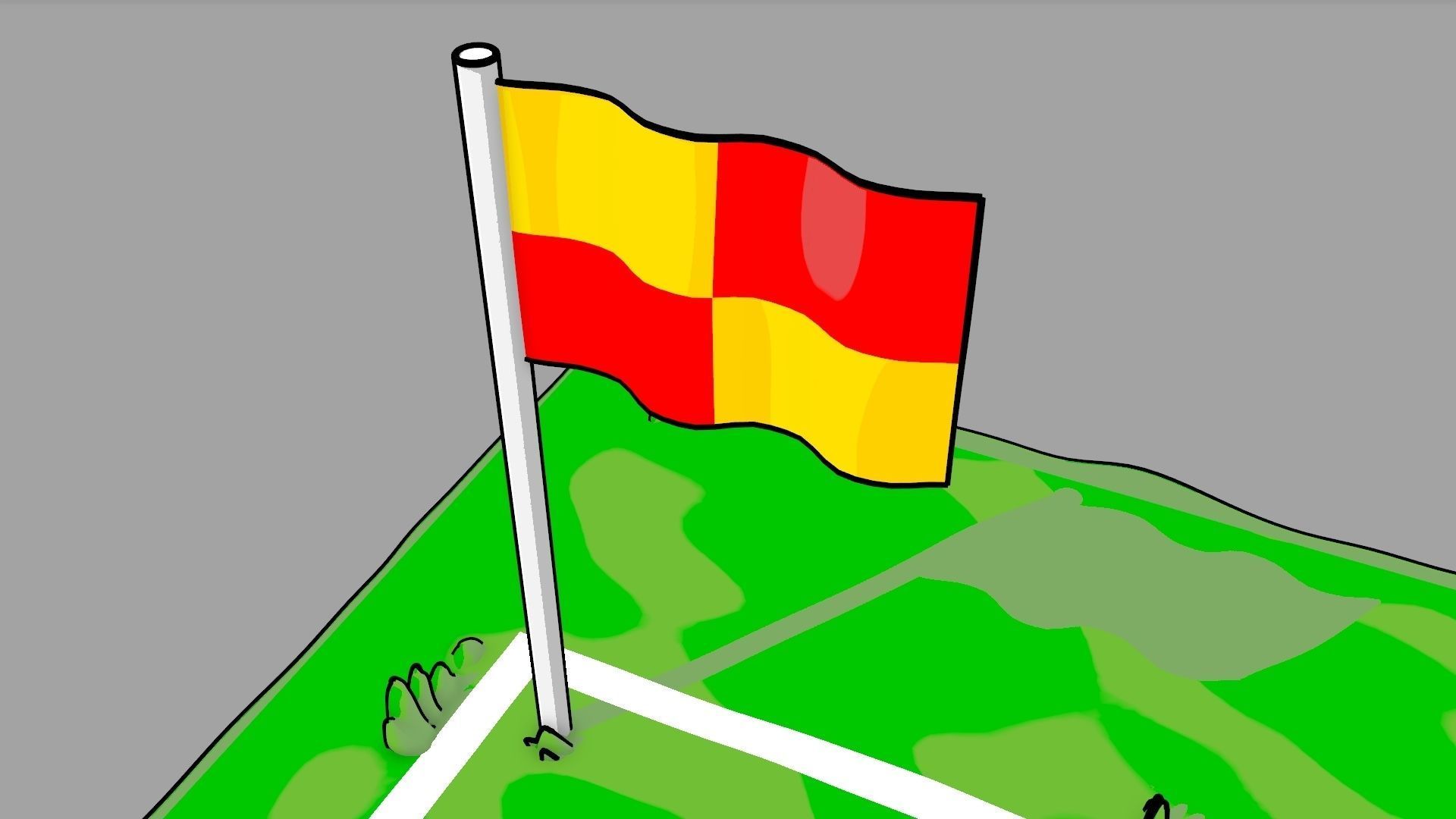 3D model 2D Sports Pitch Layers VR / AR / low-poly | CGTrader