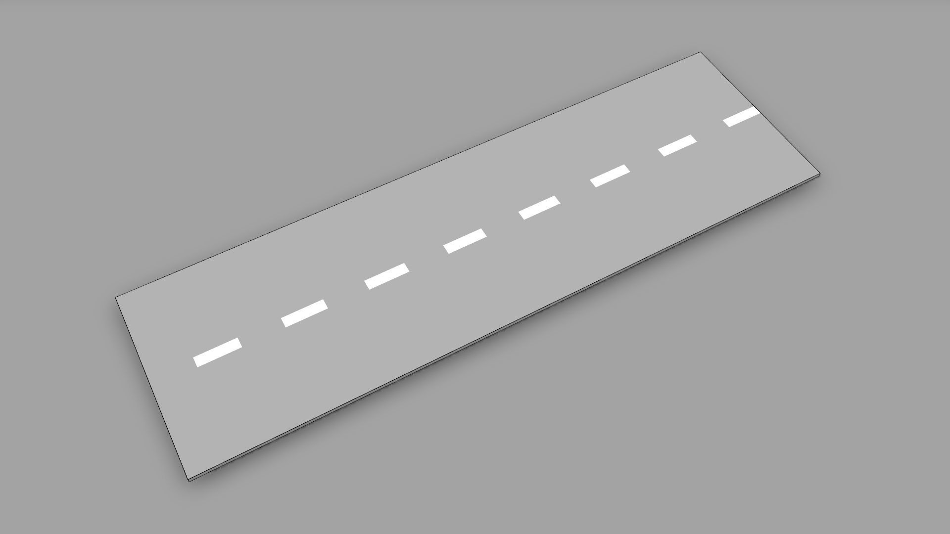 3D model 2D Road Surface VR / AR / low-poly | CGTrader