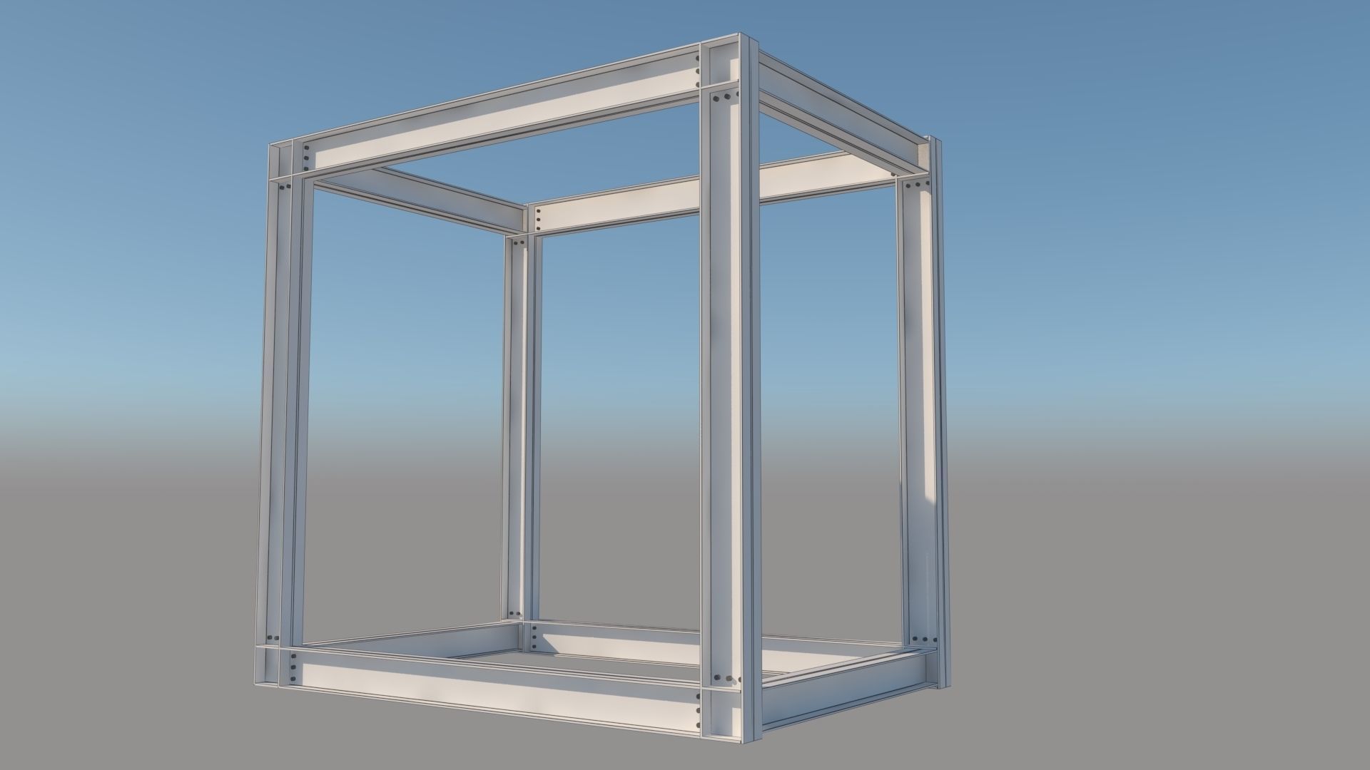 3D model 2D Steel Frame VR / AR / low-poly | CGTrader