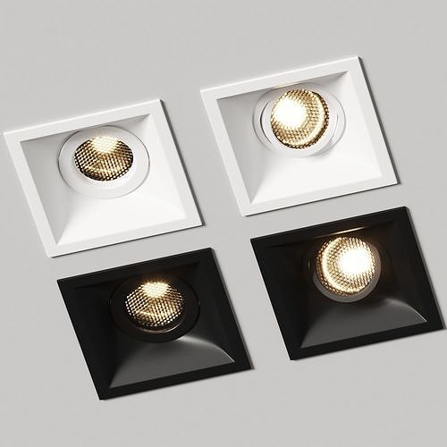 Astro Lighting Minima Square Fixed and Adjustable Spotlights 3D model ...