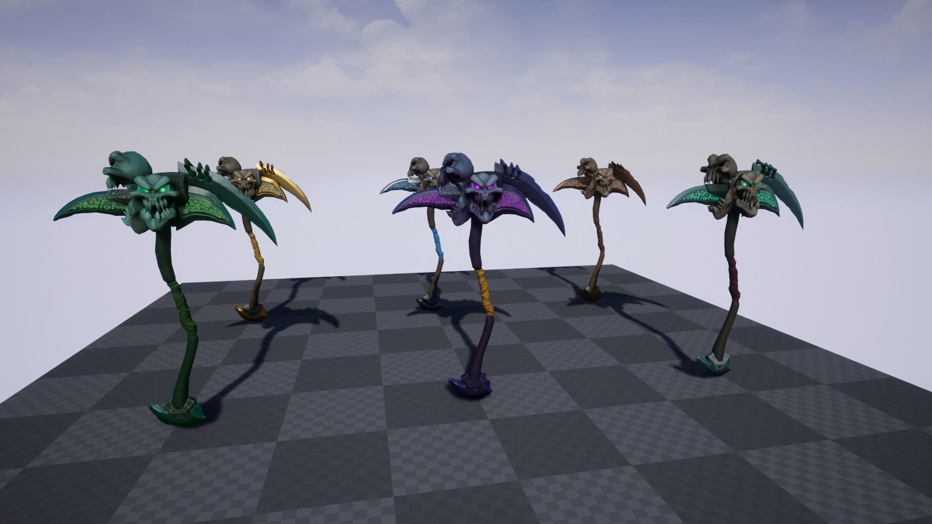 3D model Stylized Mythical Scythe VR / AR / low-poly | CGTrader