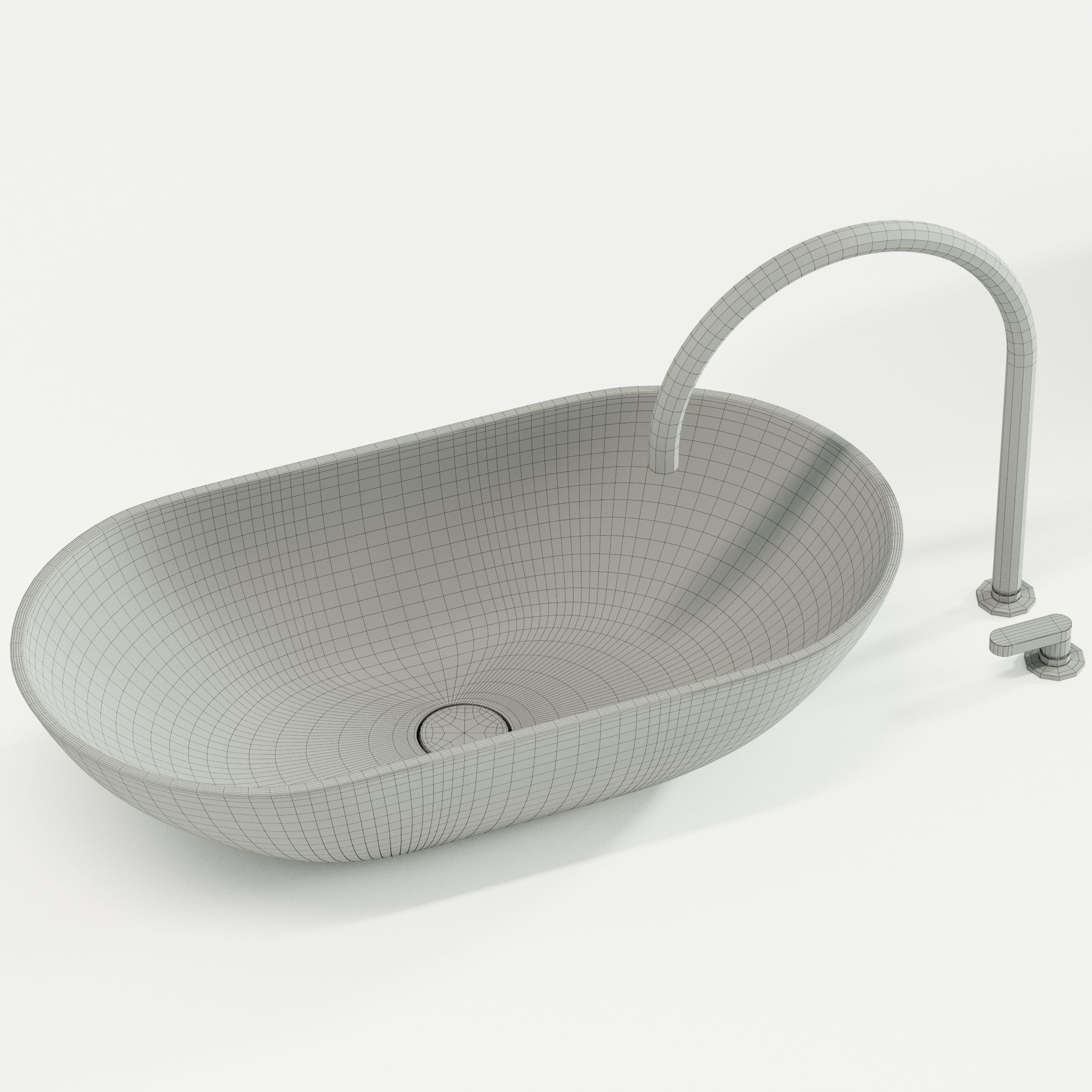 3D model Cocoon Solid Basin VR / AR / low-poly | CGTrader