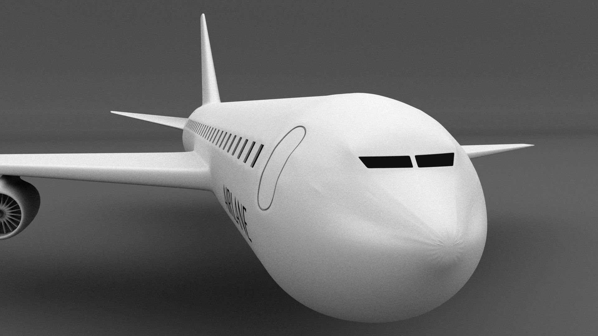 Airlane airplane flying in sky 3D model | CGTrader