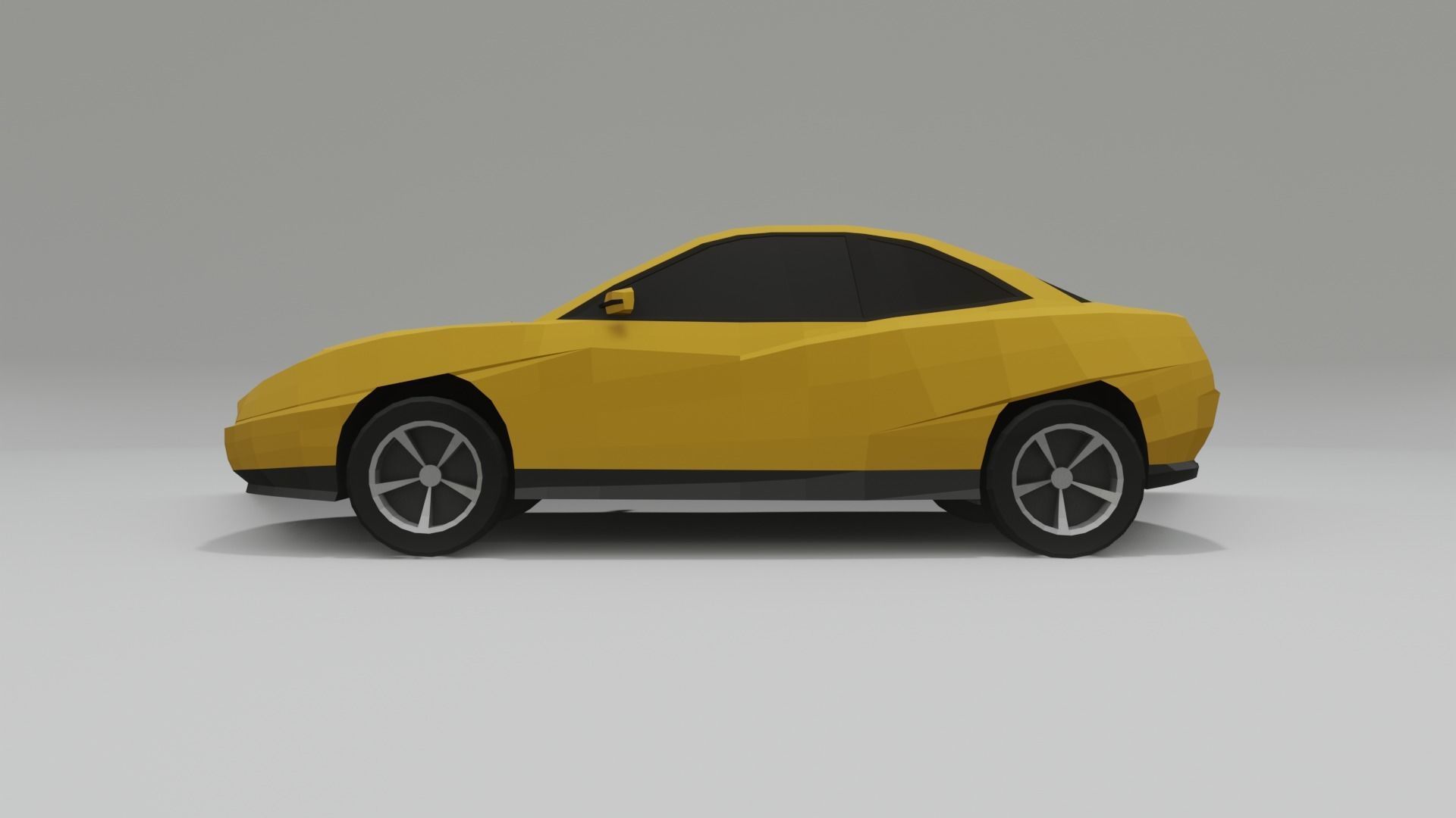 3D model Fiat Coupe low poly 3D model VR / AR / low-poly | CGTrader
