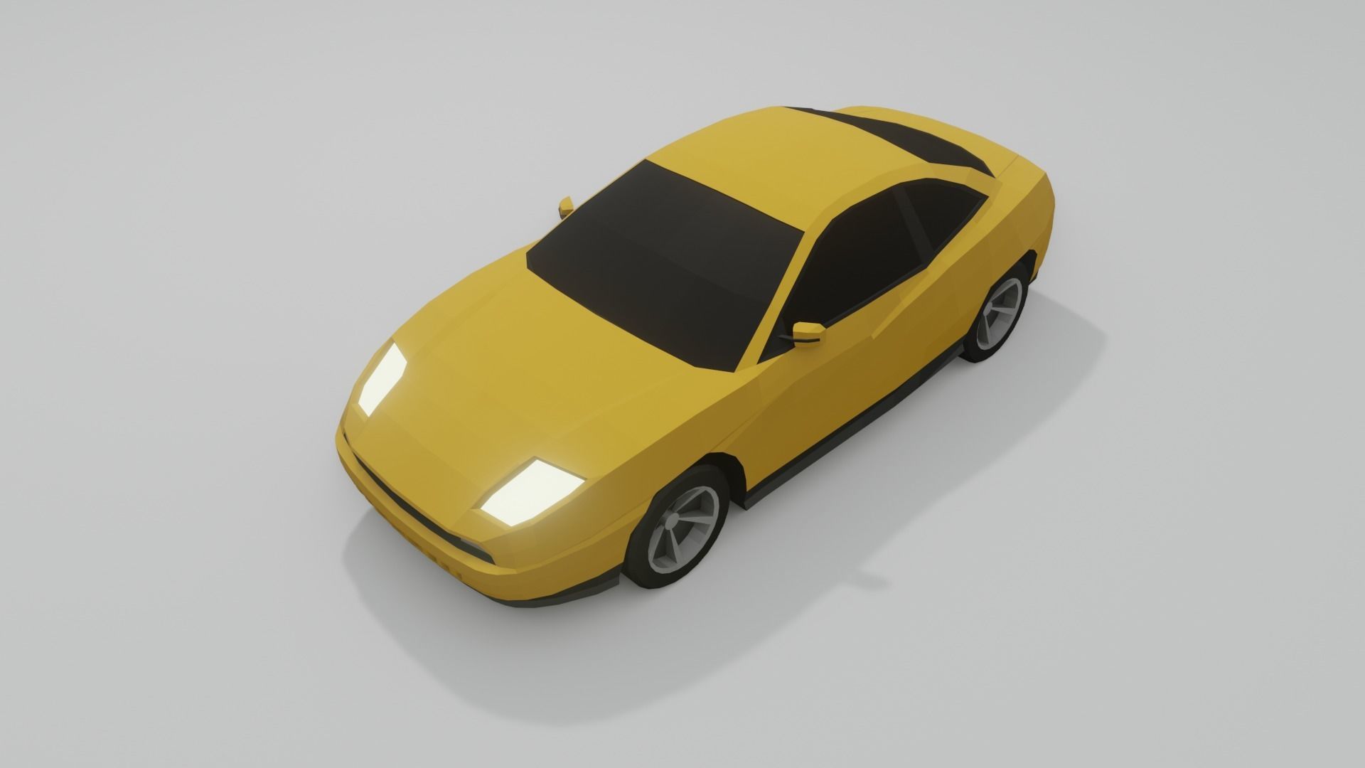 3D model Fiat Coupe low poly 3D model VR / AR / low-poly | CGTrader