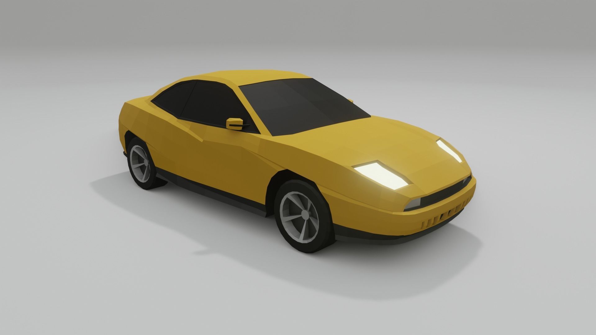 3D model Fiat Coupe low poly 3D model VR / AR / low-poly | CGTrader