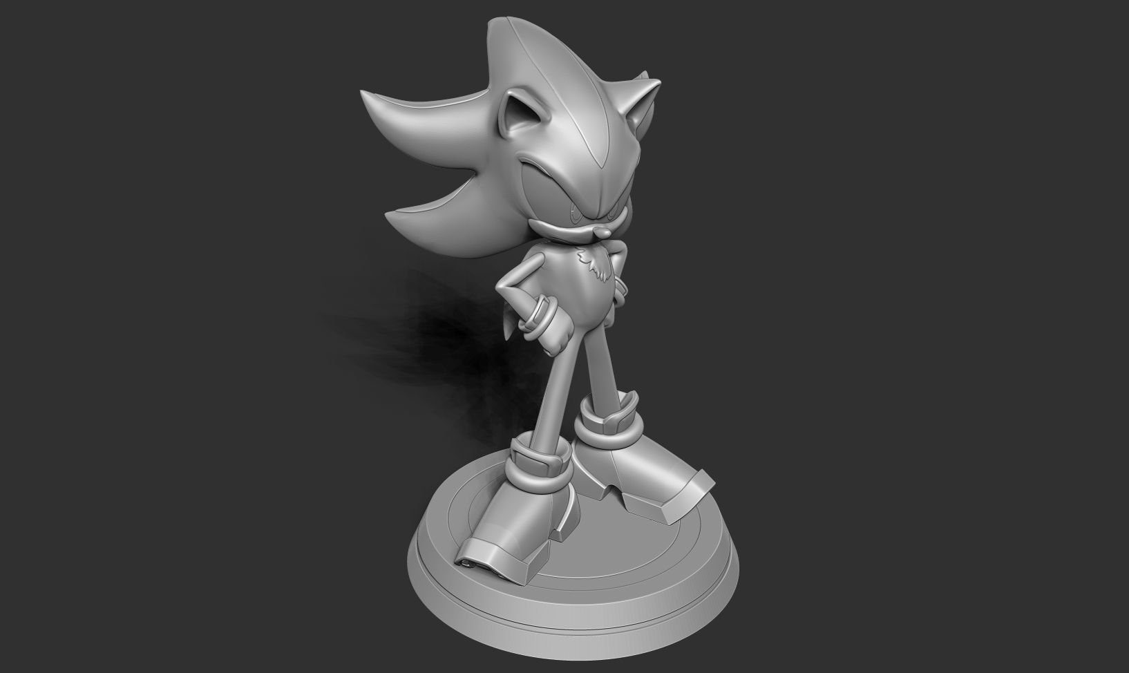 Shadow the Hedgehog 3D model 3D printable | CGTrader