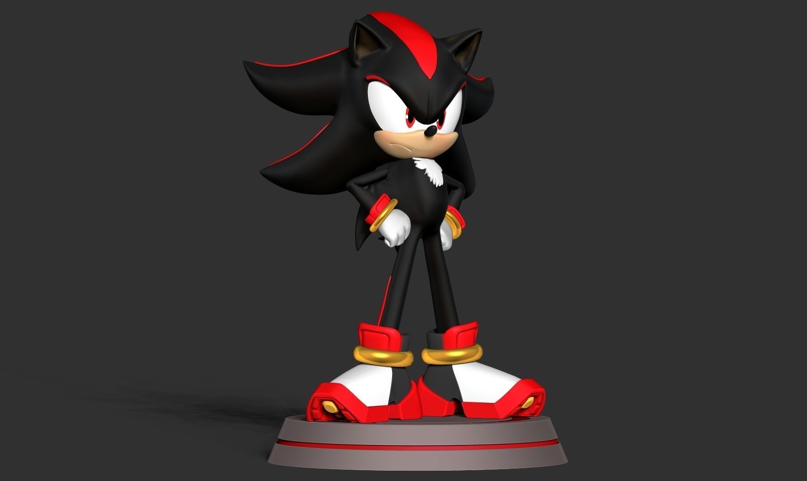 Shadow the Hedgehog 3D model 3D printable | CGTrader