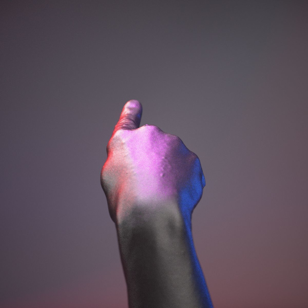 3D model Finger Alphabet P VR / AR / low-poly | CGTrader