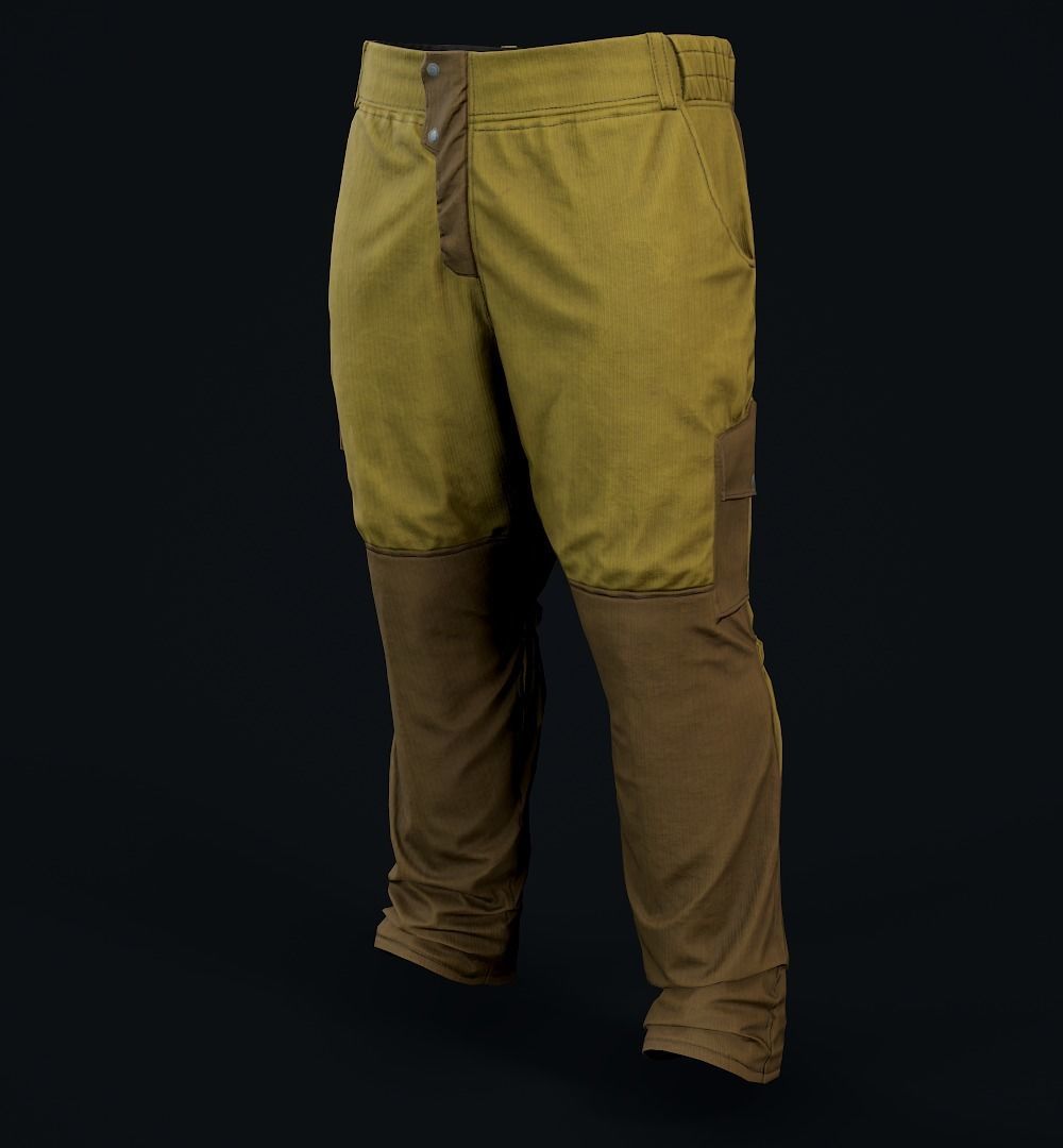 3D model Pants-workwear VR / AR / low-poly | CGTrader