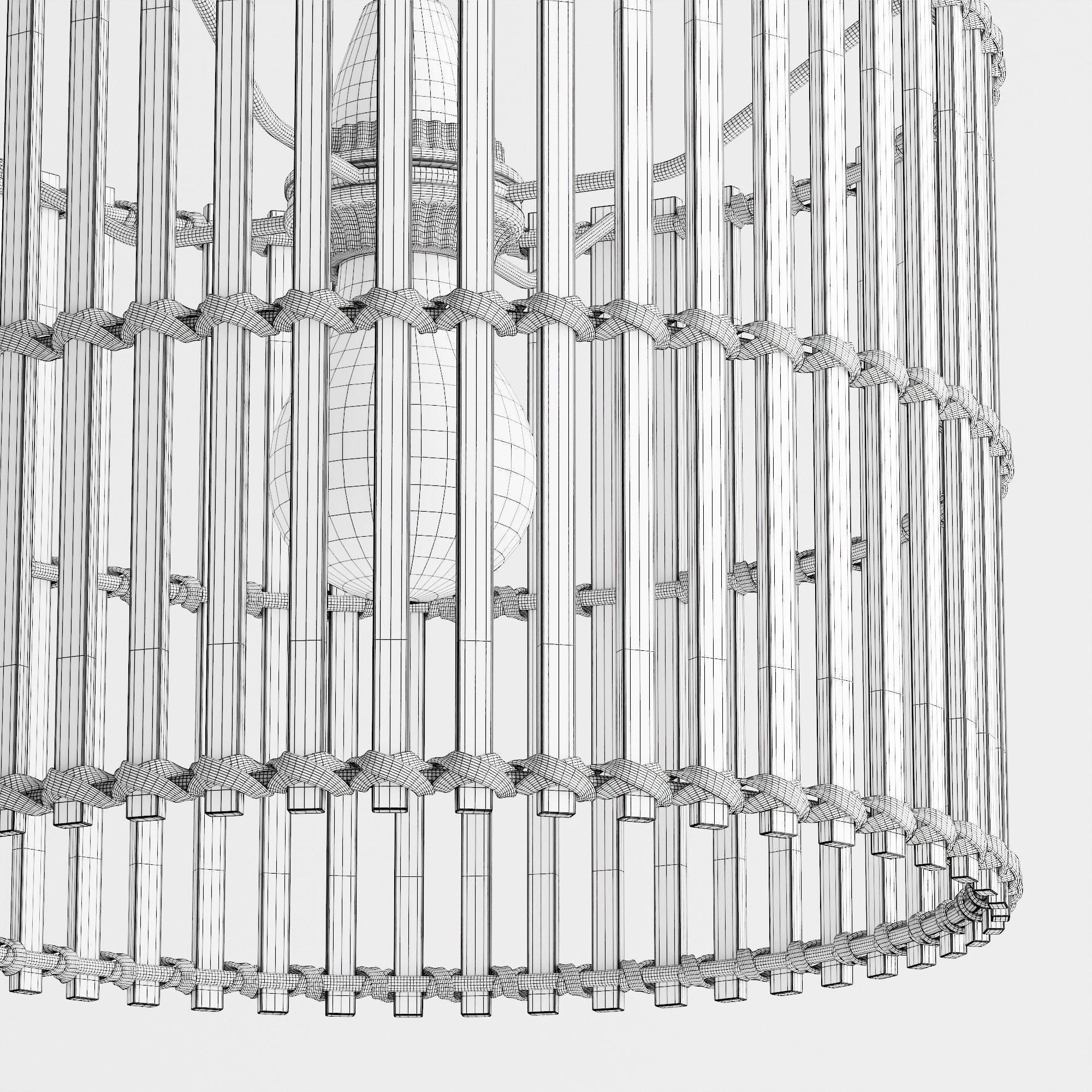 Rattan Lamp Shade 3D model | CGTrader