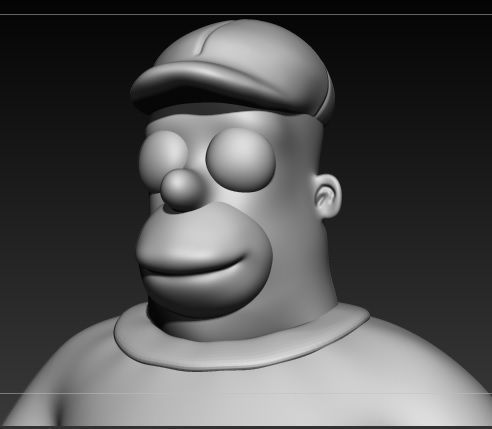 Fat Homer Simpson 3D model 3D printable | CGTrader