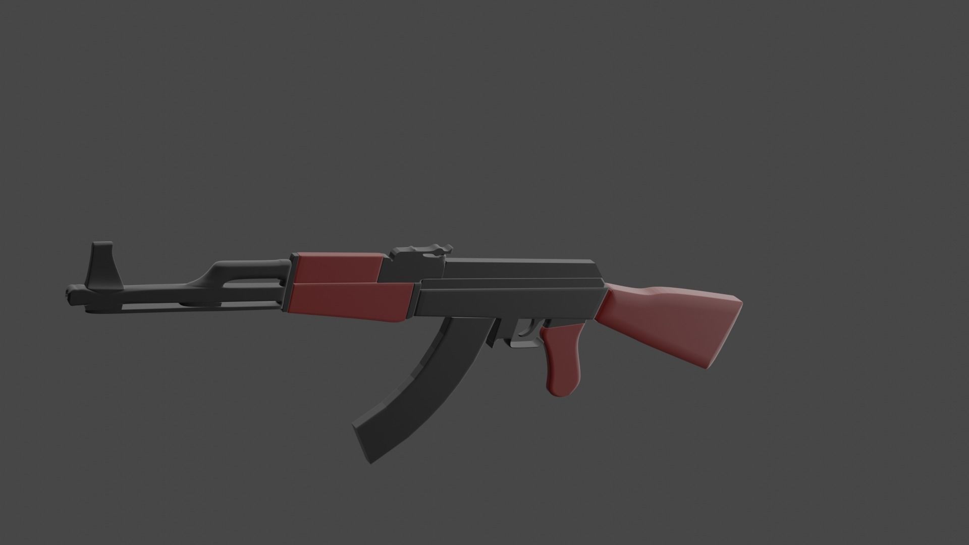 Low Poly AK47 rifle free VR / AR / low-poly 3D model | CGTrader