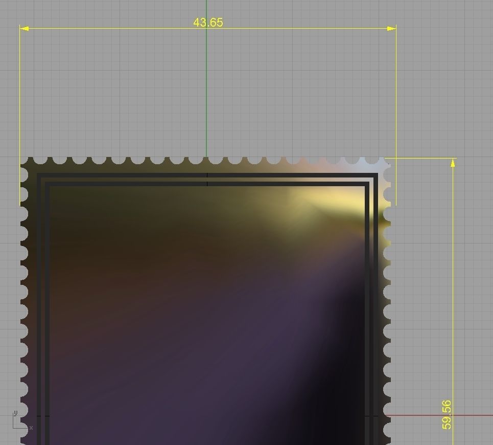 Postage Stamp 3D model 3D printable | CGTrader