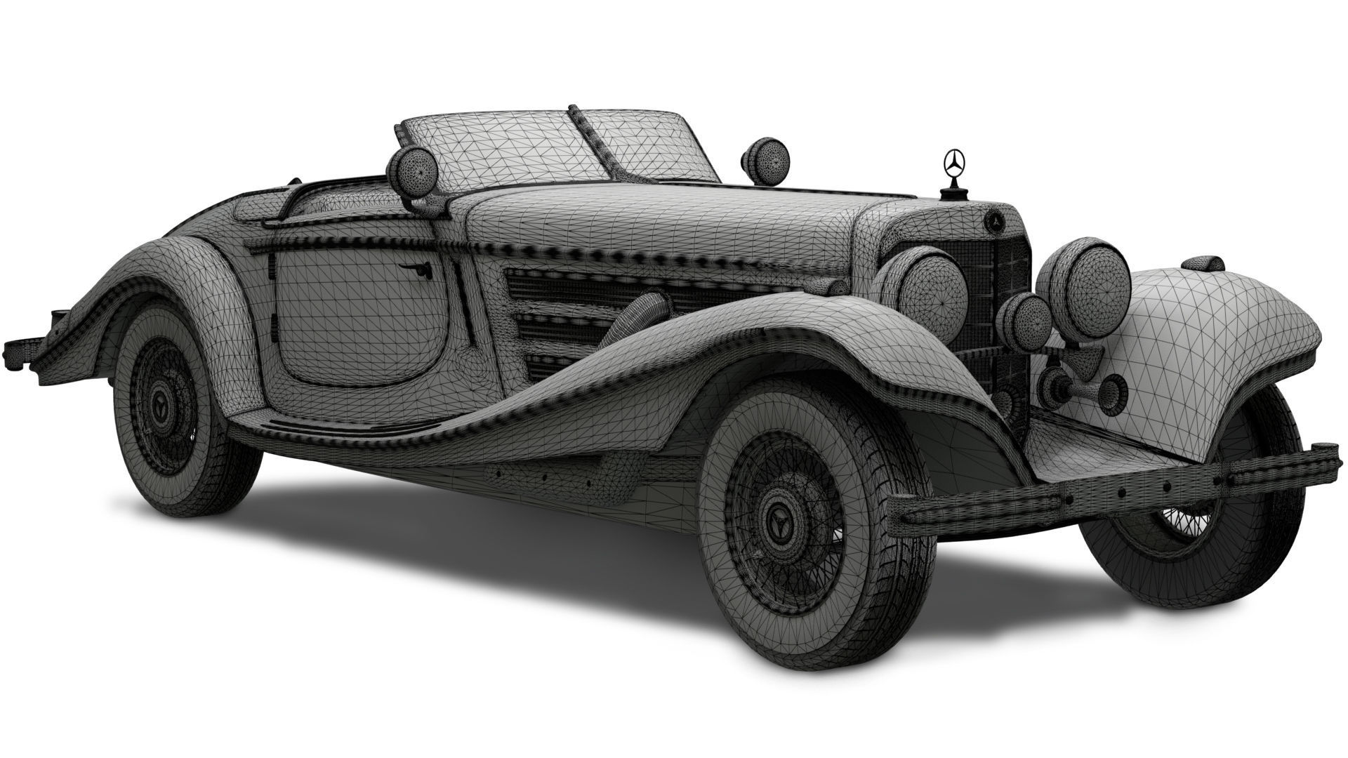 Mercedes Benz 540K 3D model | CGTrader