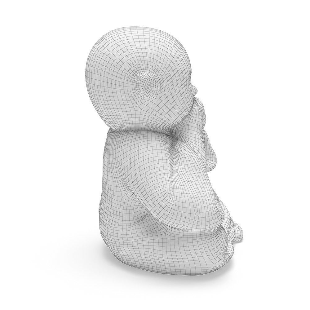 Buddha Speak no Evil Statue 3D model | CGTrader