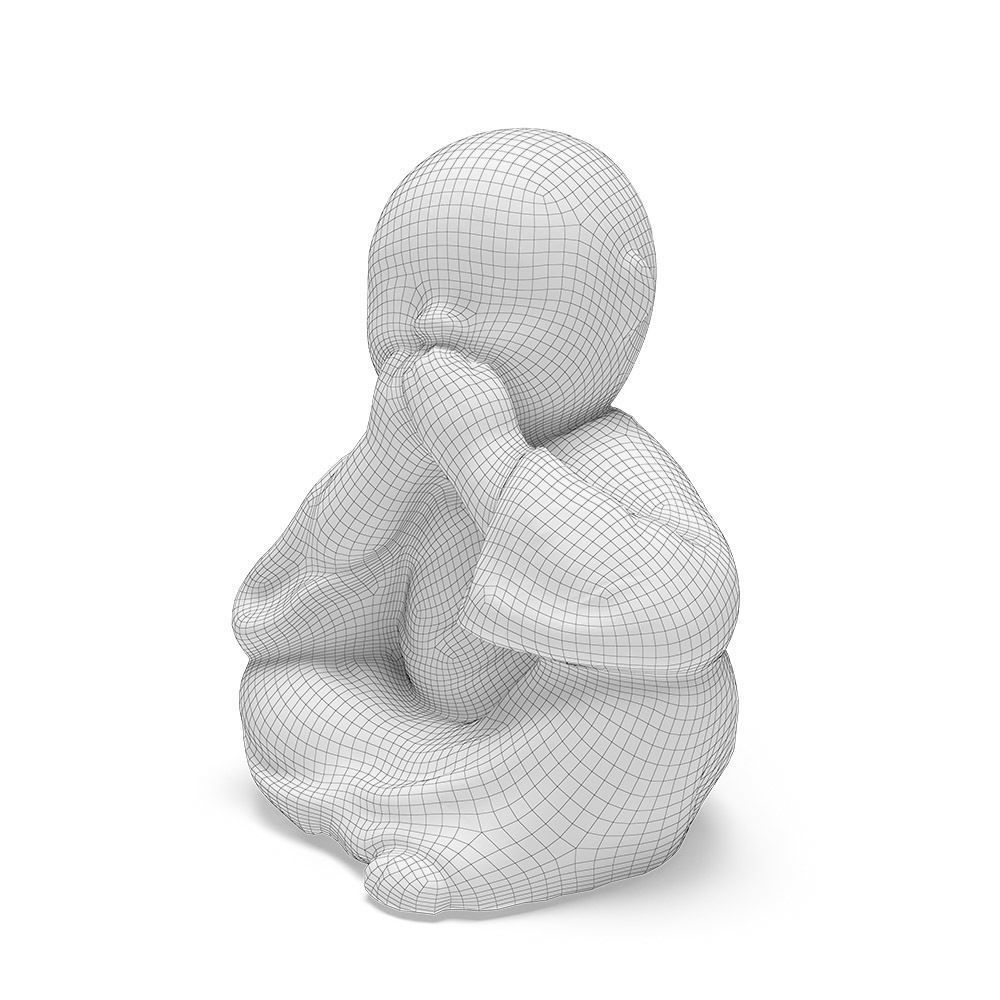 Buddha Speak no Evil Statue 3D model | CGTrader