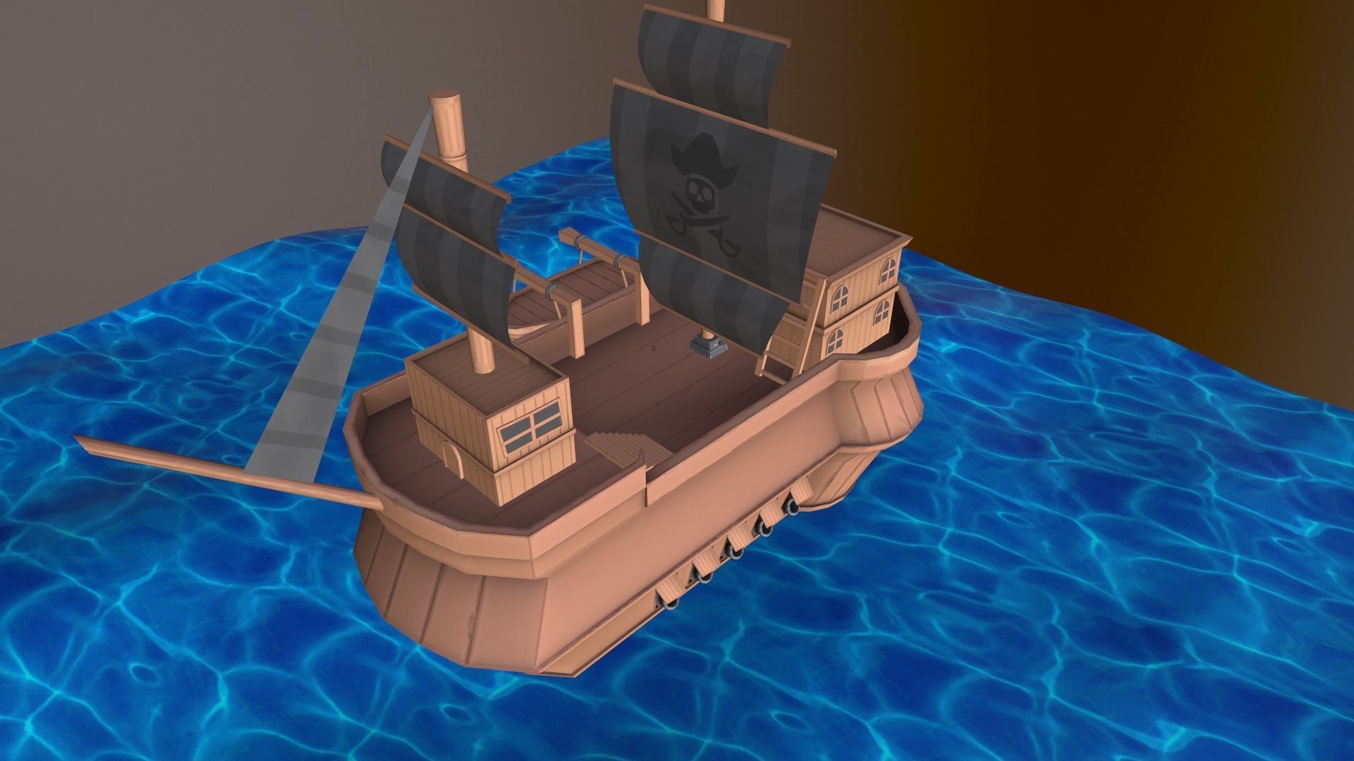 Free Stylized Ship free VR / AR / low-poly 3D model | CGTrader