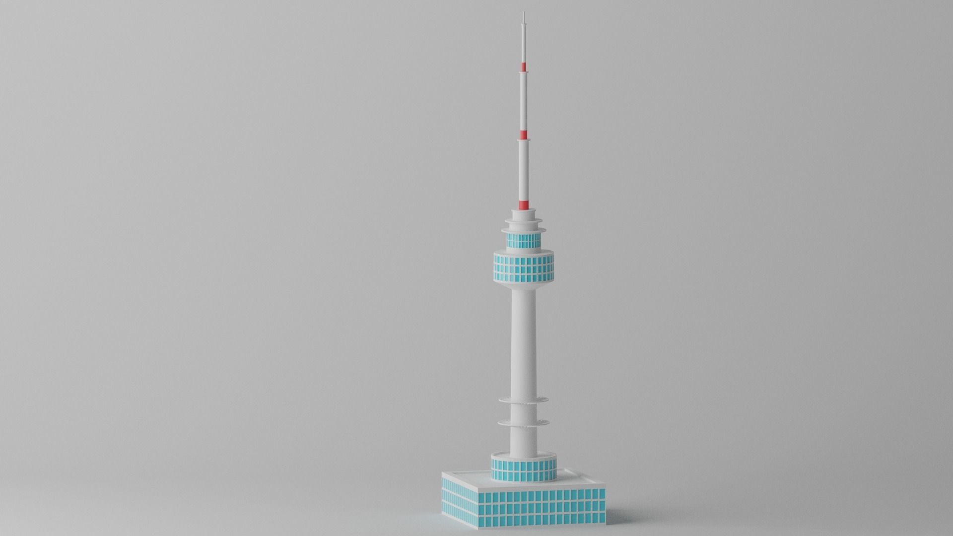 3D model Cartoon N Seoul Tower Landmark VR / AR / low-poly | CGTrader