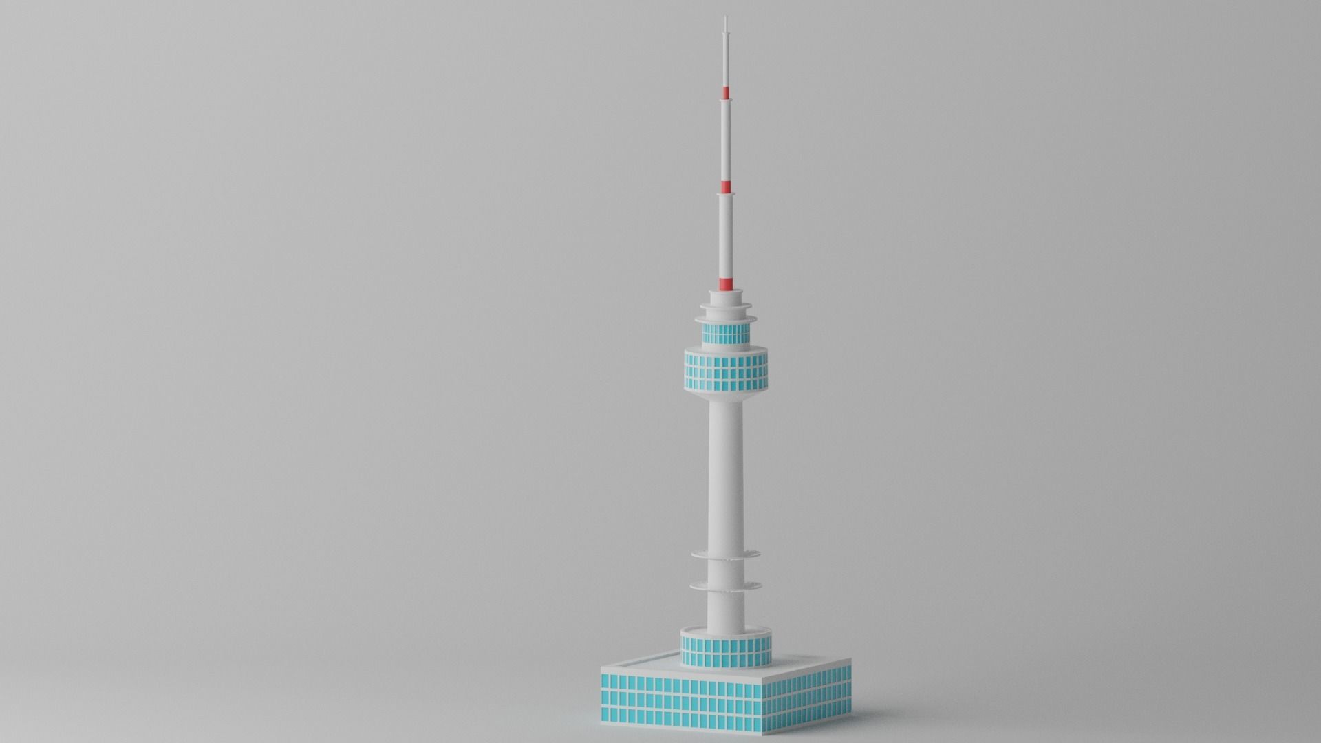3D model Cartoon N Seoul Tower Landmark VR / AR / low-poly | CGTrader