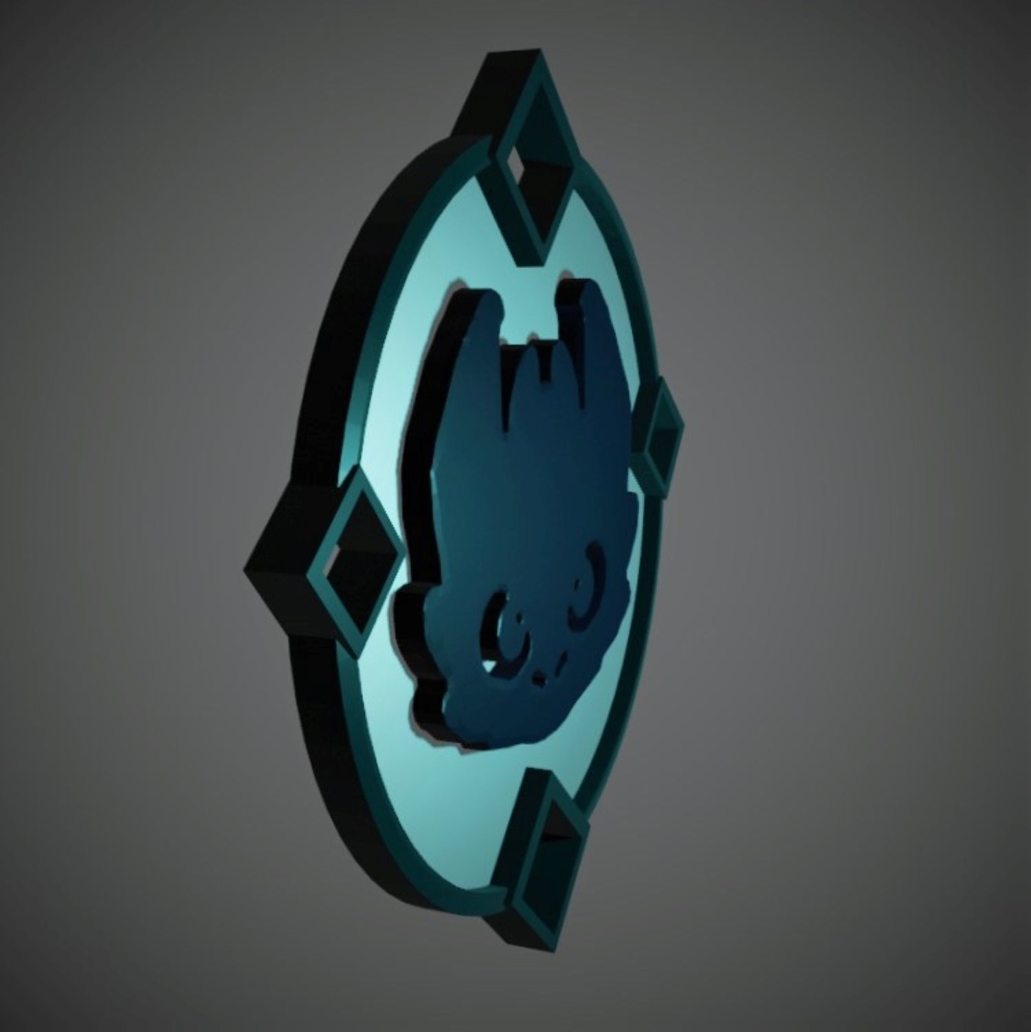 Toothless keychain 3D model 3D printable | CGTrader