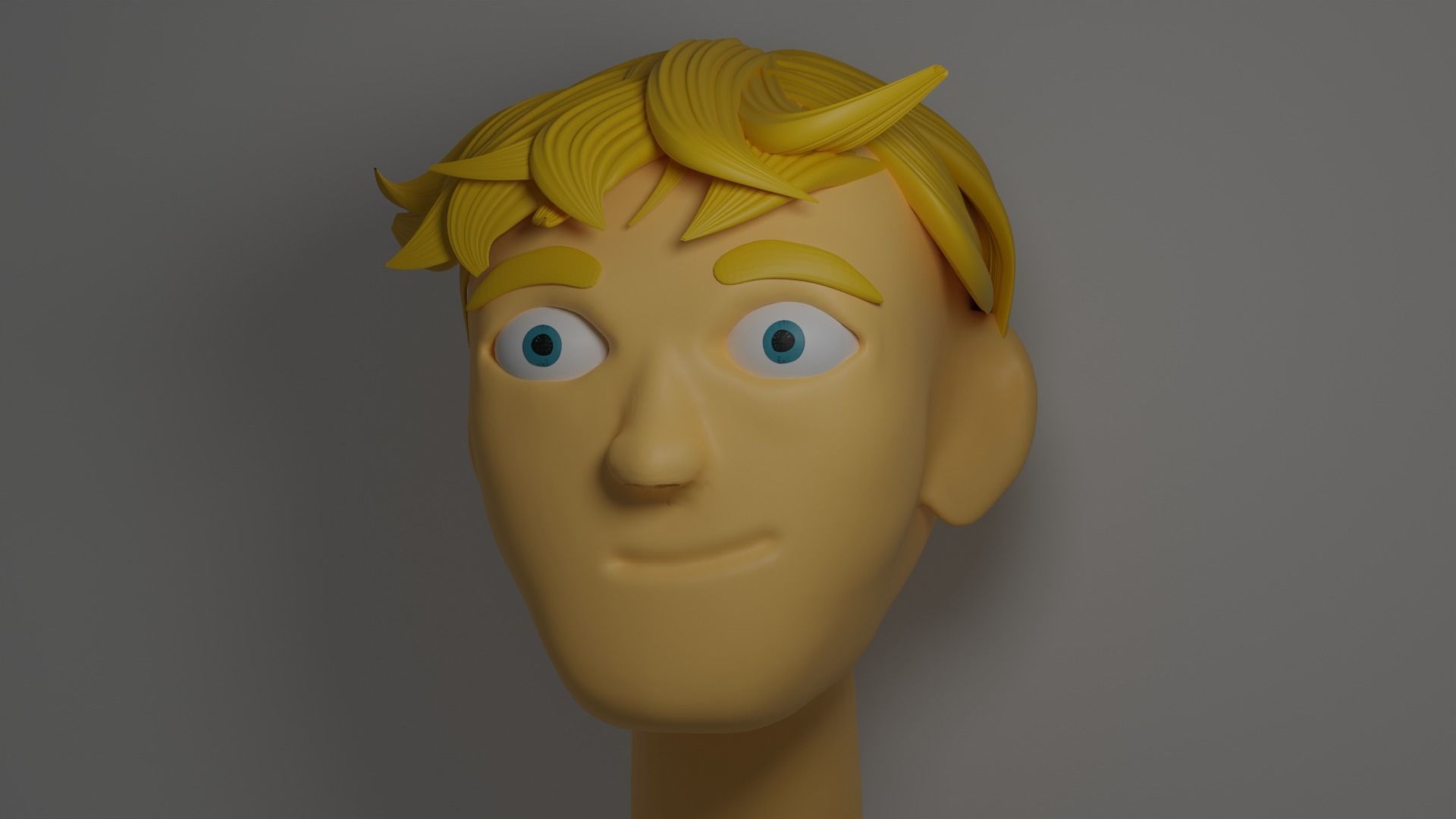 stylized head man free 3D model | CGTrader