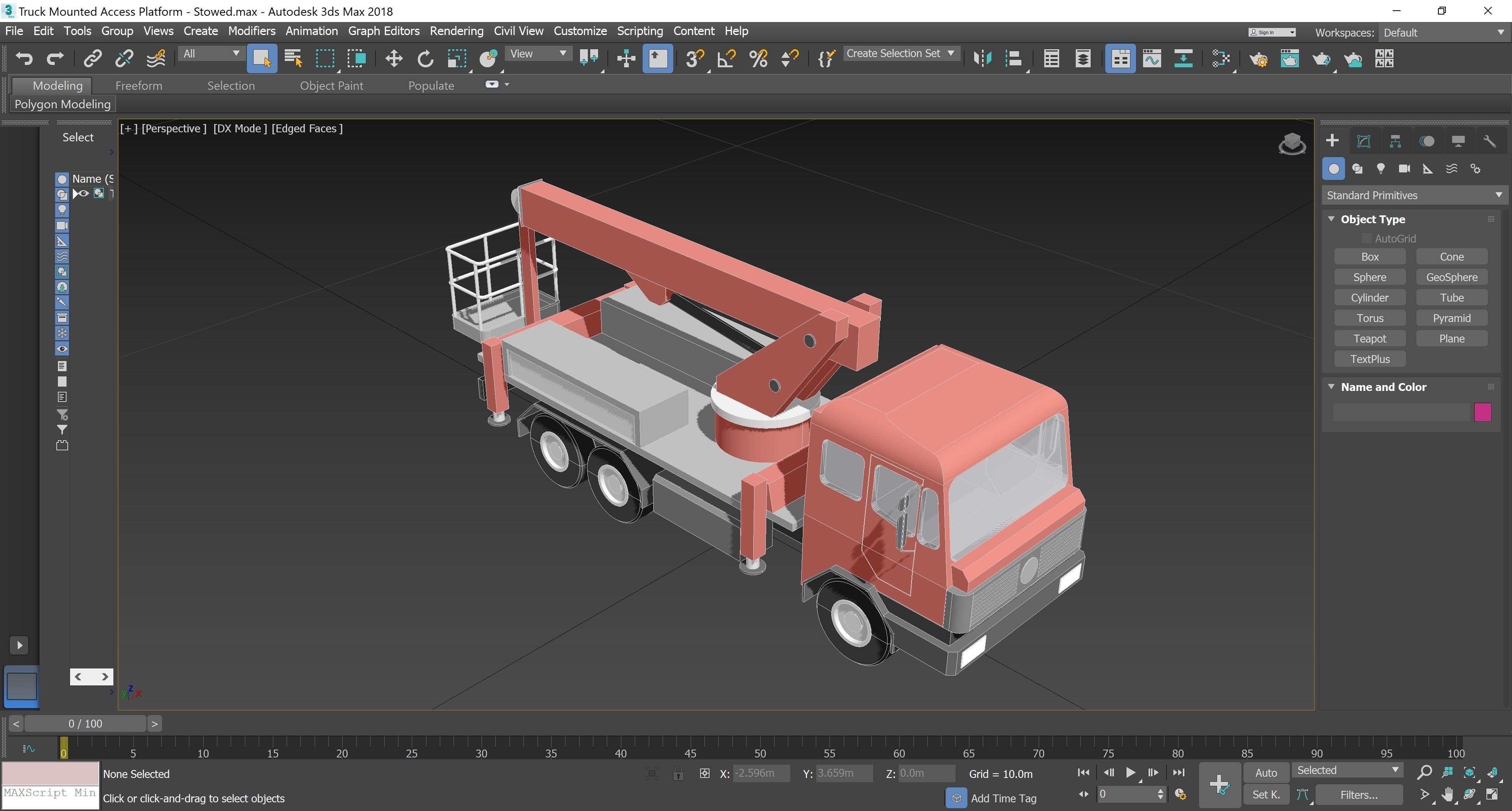 Truck-Mounted Access Platform - Revit Family 3D model | CGTrader