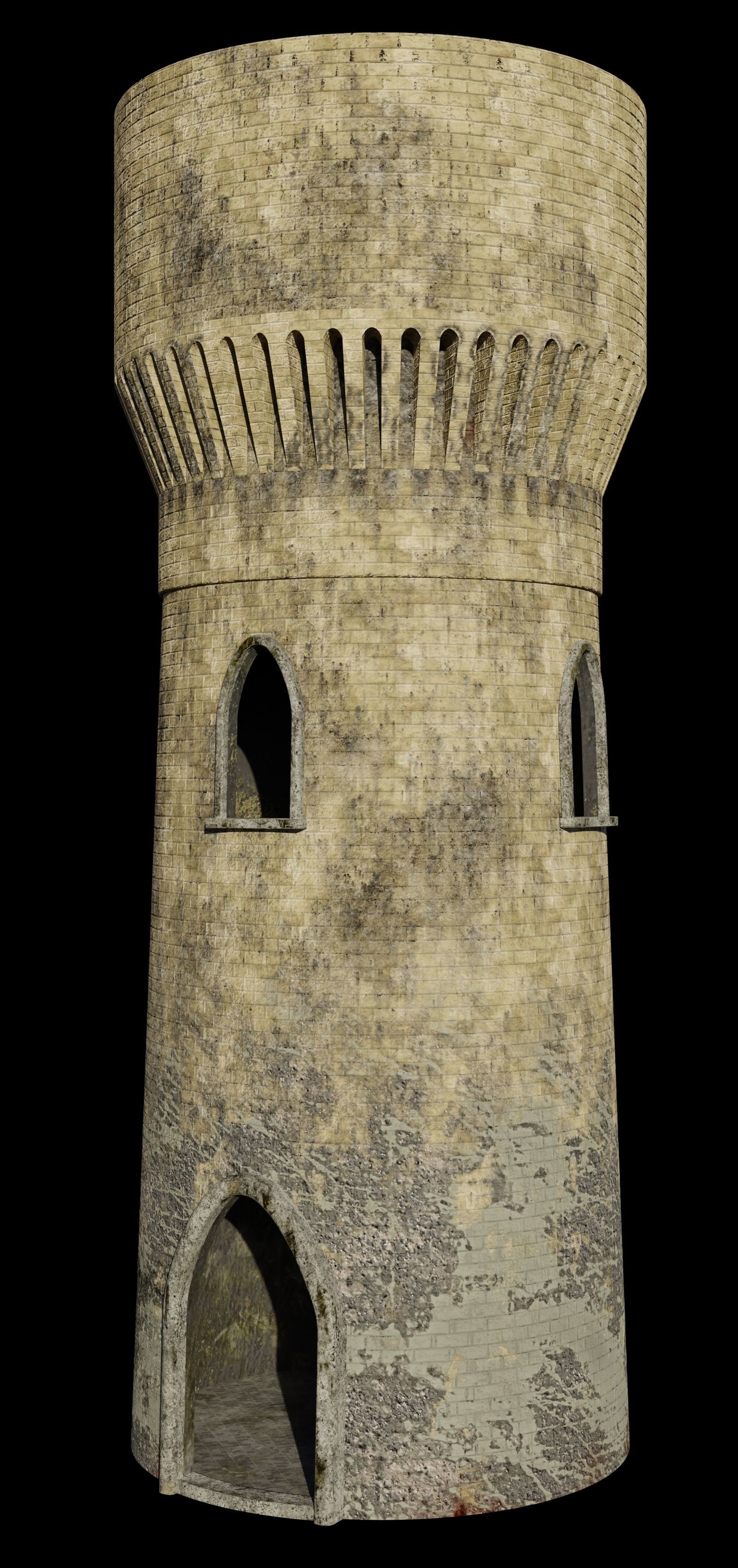 3D model Tower 3D model PBR materials 4K VR / AR / low-poly | CGTrader