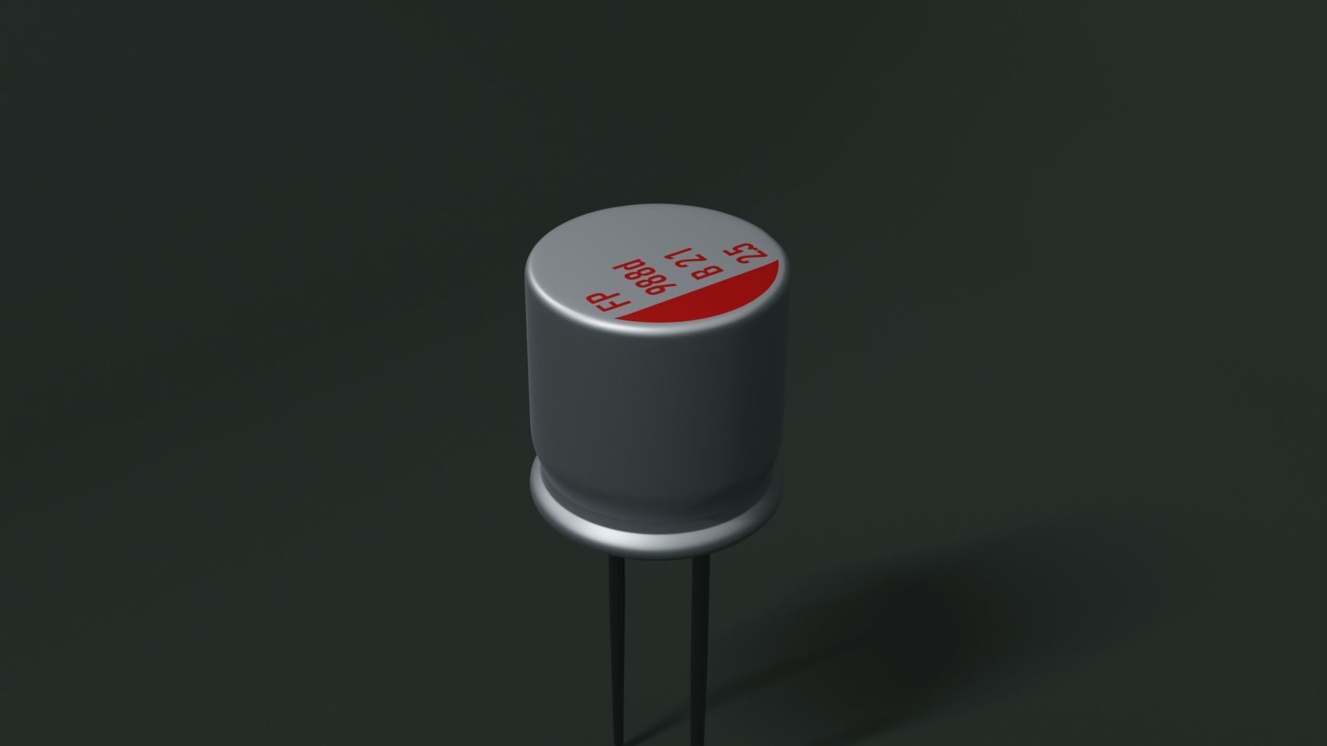 Aluminium Electrolytic capacitor 3D model | CGTrader