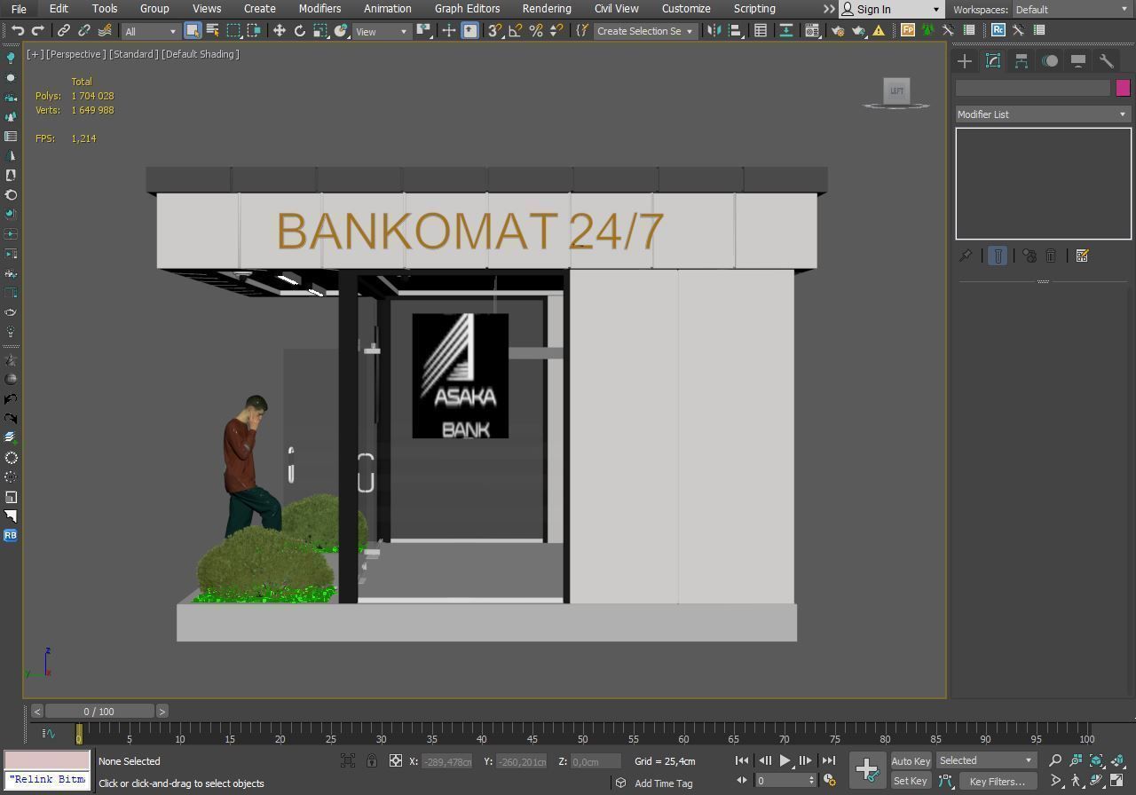 ATM - small bank 3D model | CGTrader