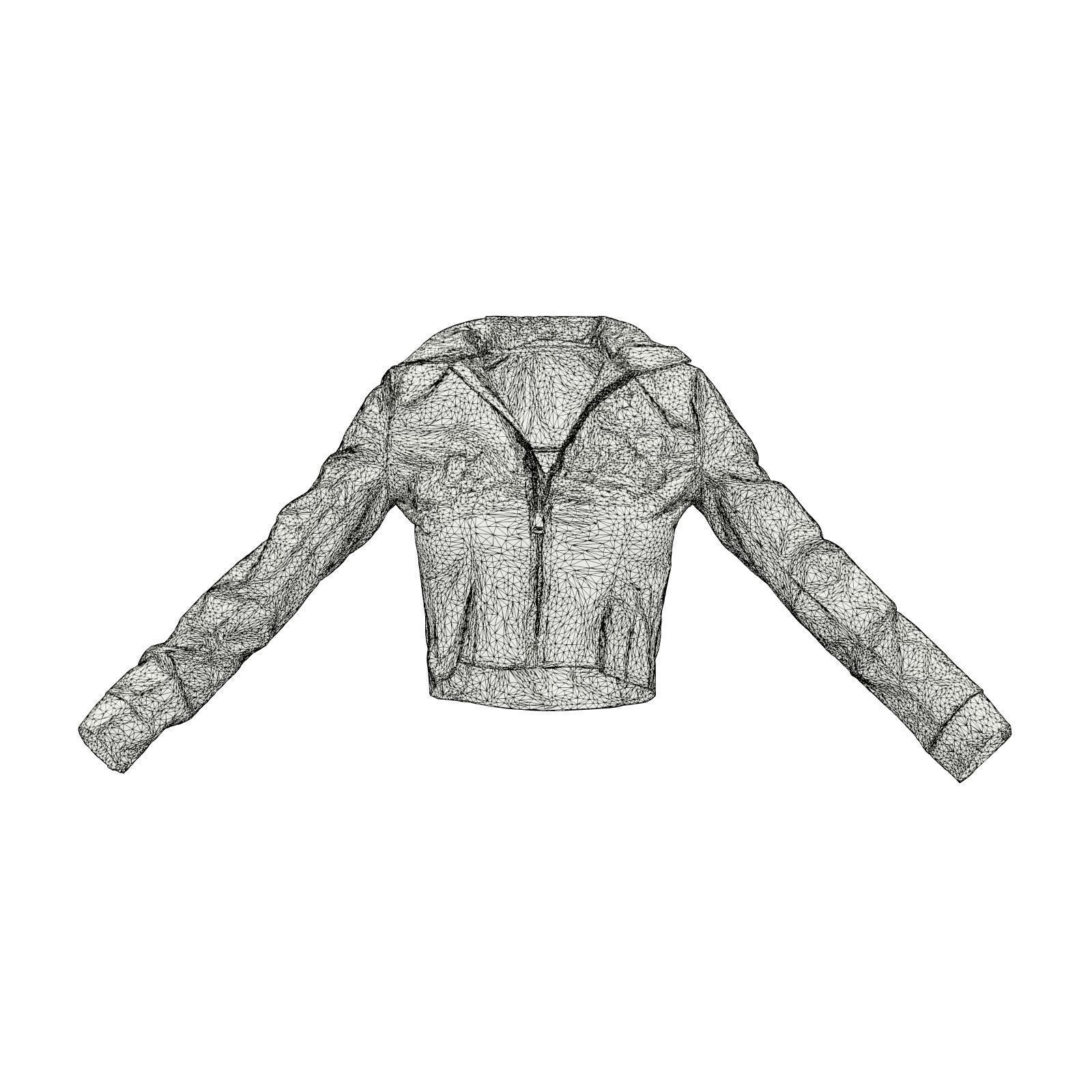 Graphics Leather Jacket 3D model | CGTrader