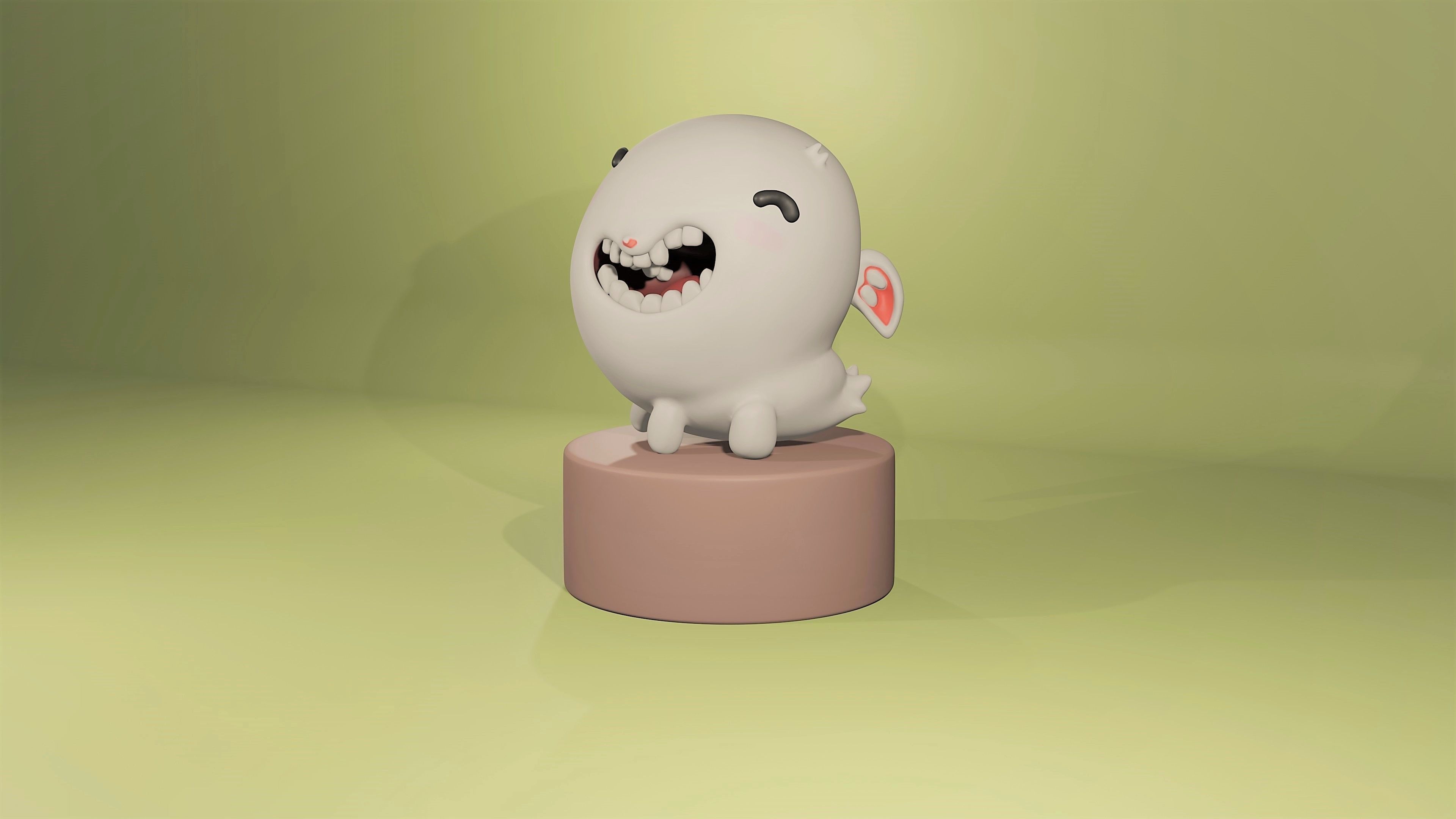 Bun Messenger Sticker - Digital Sculpt 3D model 3D printable | CGTrader