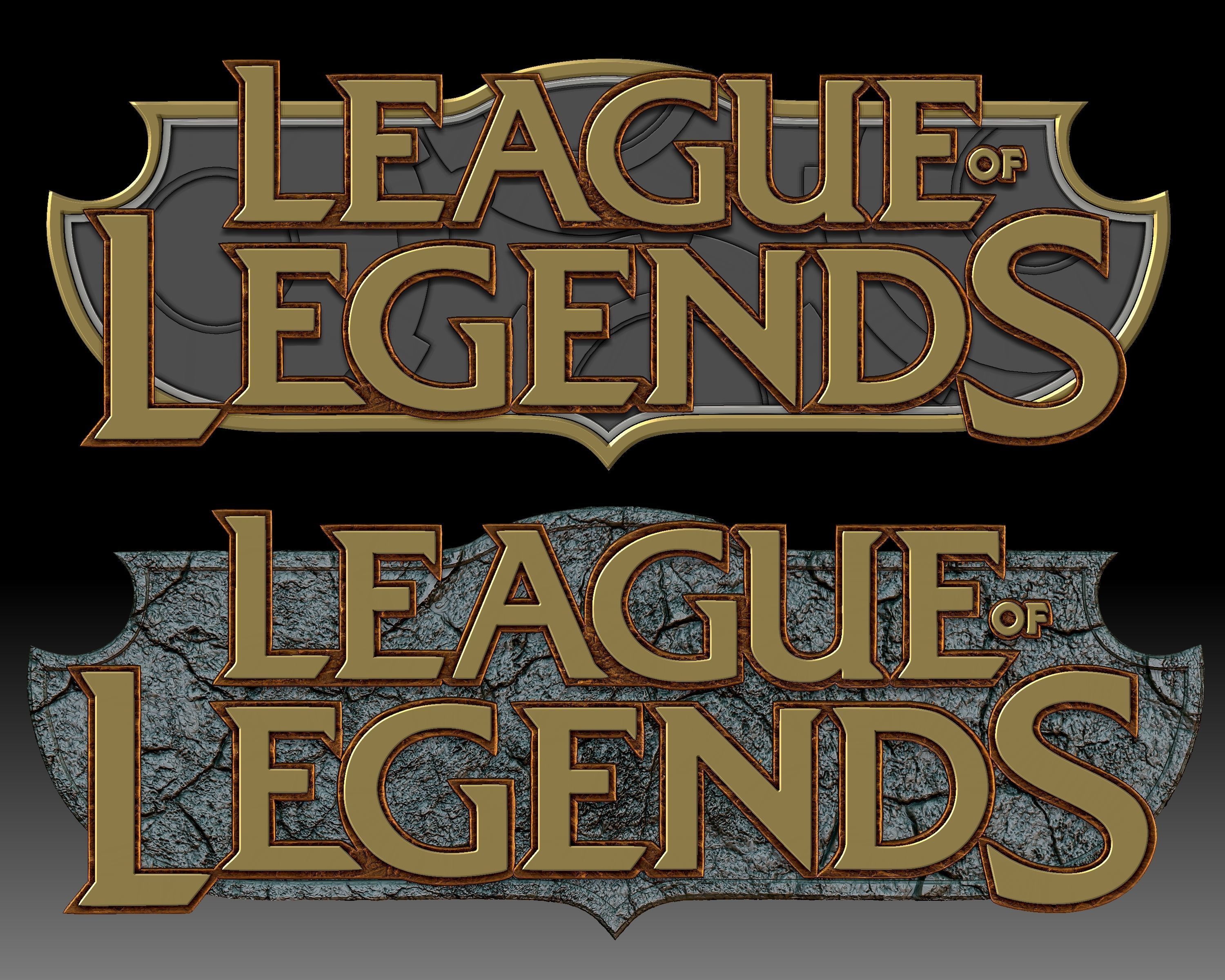 League of Legends Logo for 3D printer or CNC router 3D model 3D ...