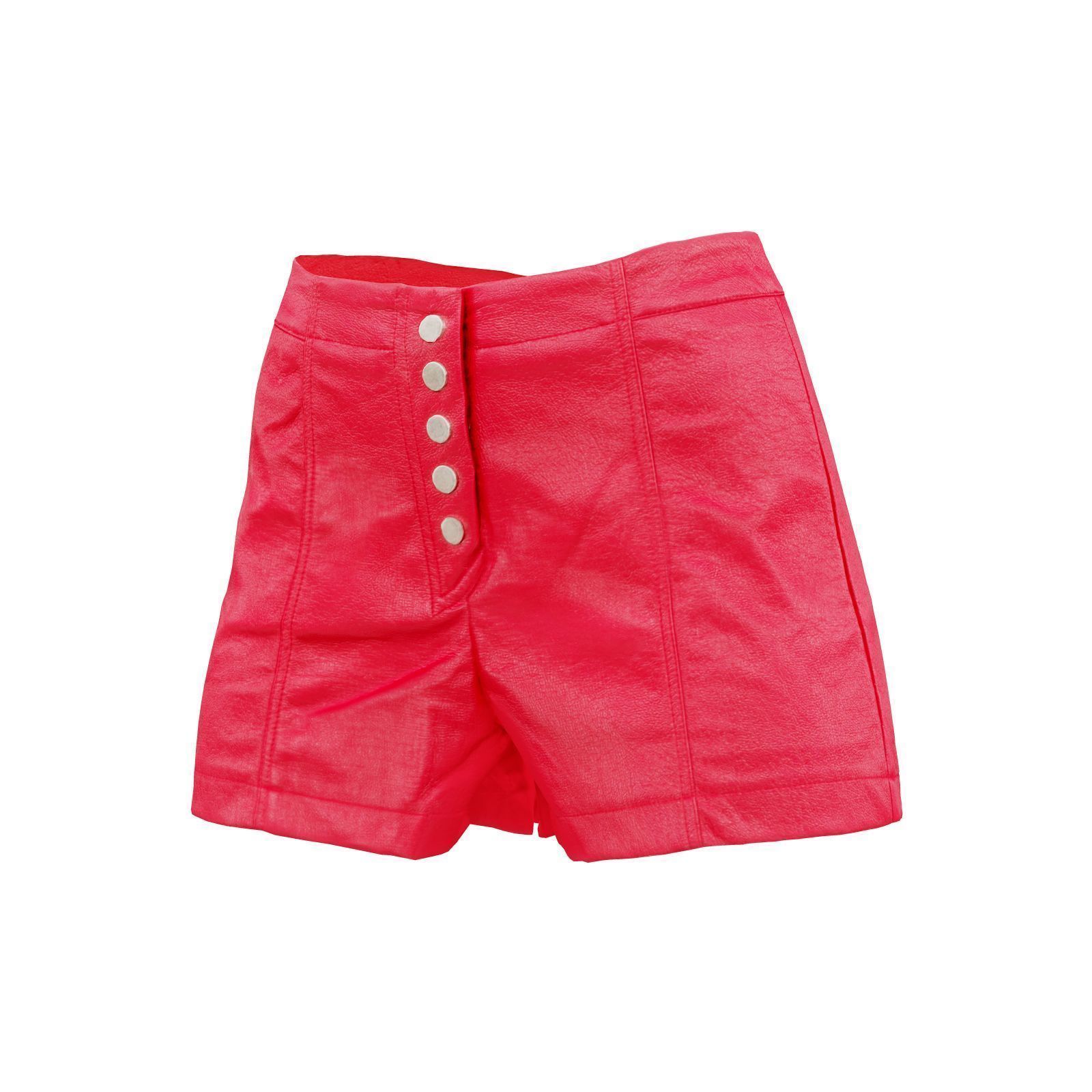 Leather Buttons Shorts 3D model | CGTrader