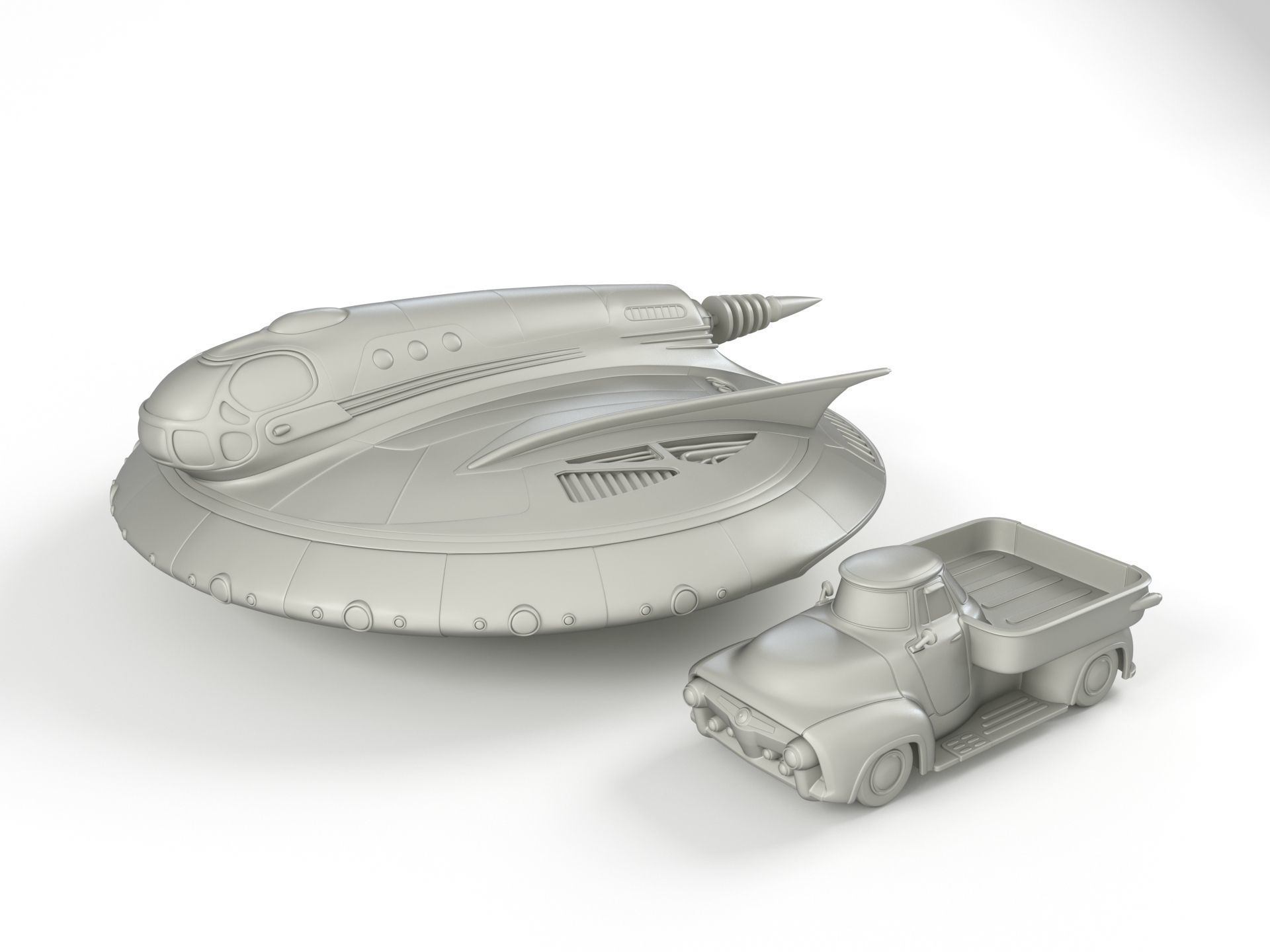 UFO Fallout 3D model 3D printable | CGTrader