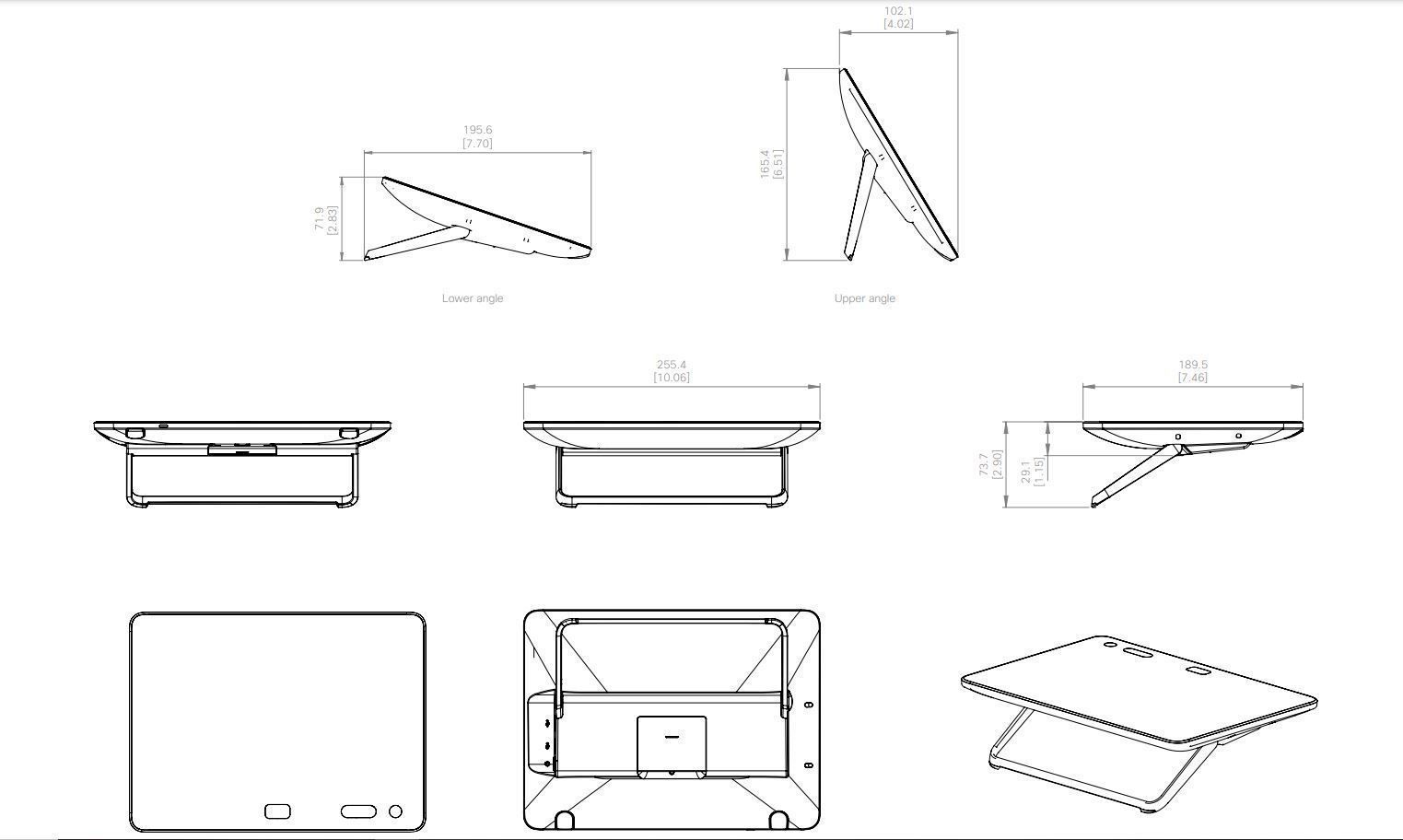 3D model CISCO Touch-10-control-unit Control-Panel VR / AR / low-poly ...