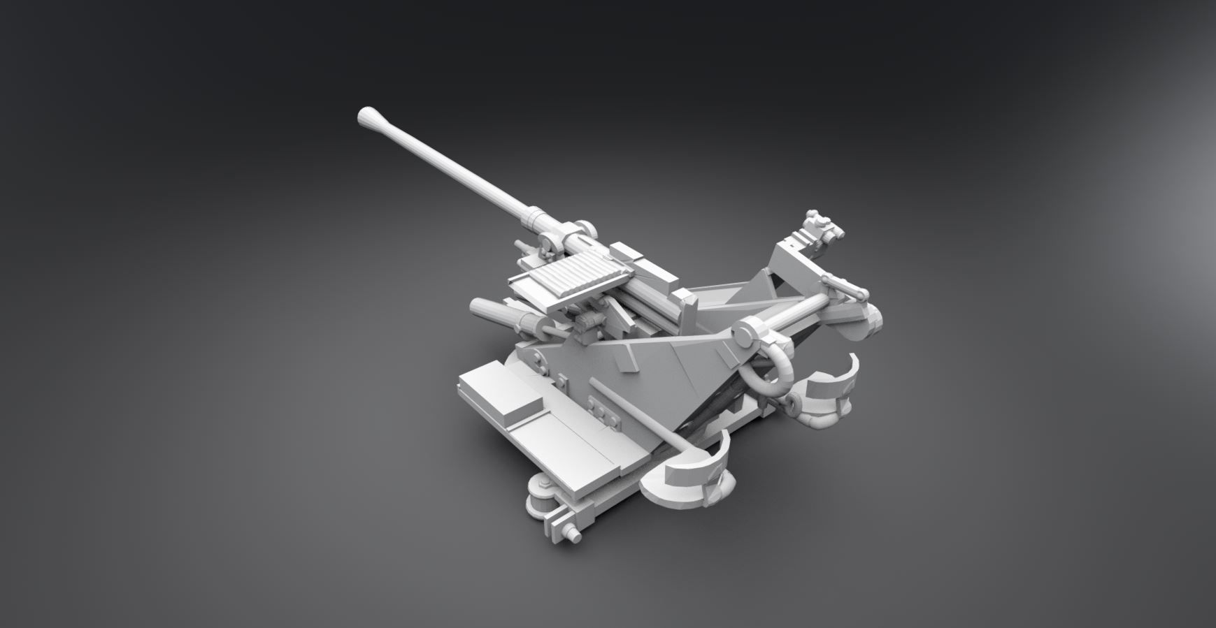 Flak 37 Scale Model 3D model 3D printable | CGTrader